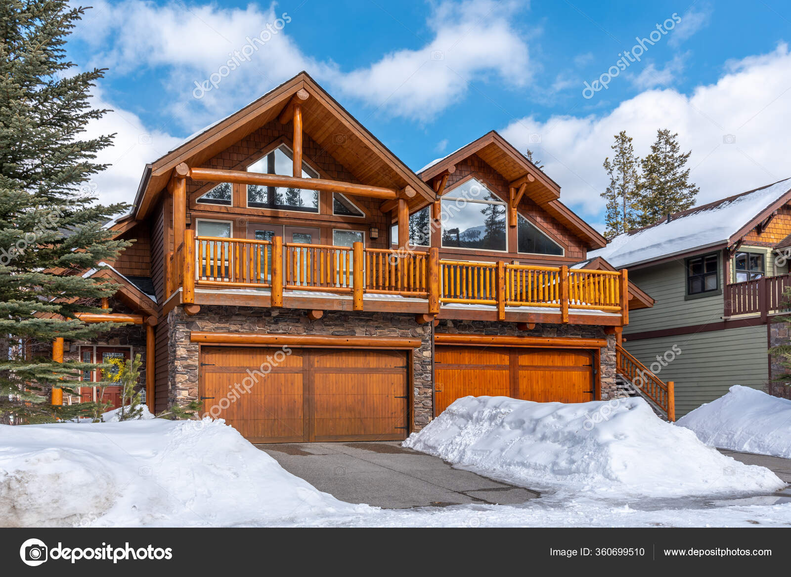 Luxury Homes Town Canmore Alberta Winter Canmore Popular Resort ...