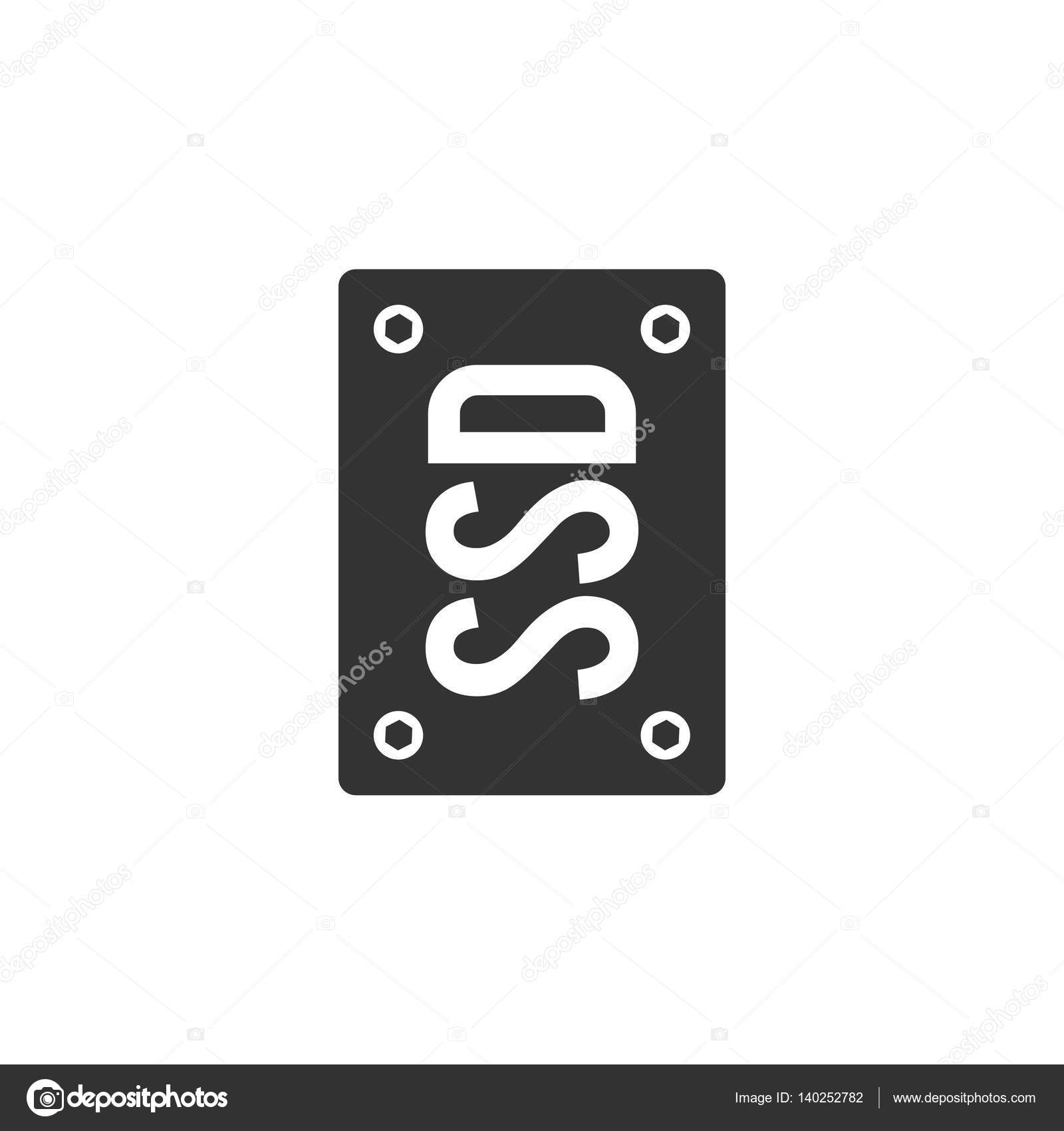 Solid state drive icon Stock Vector by ©puruan 140252782