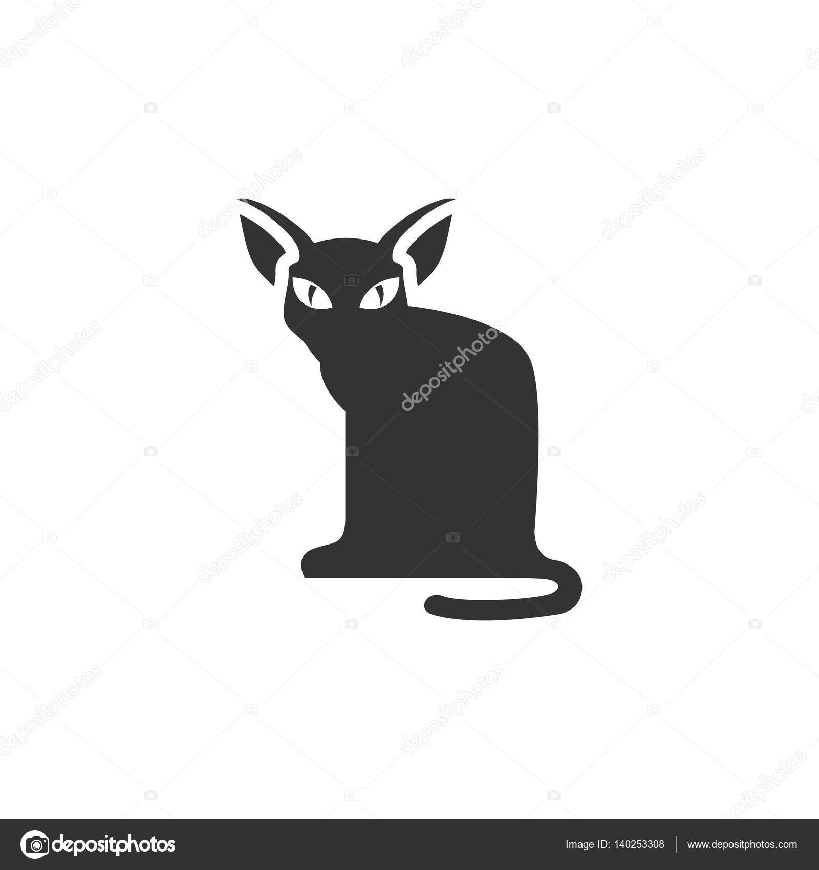 Cat icon in single color. Stock Vector Image by ©puruan #140253308