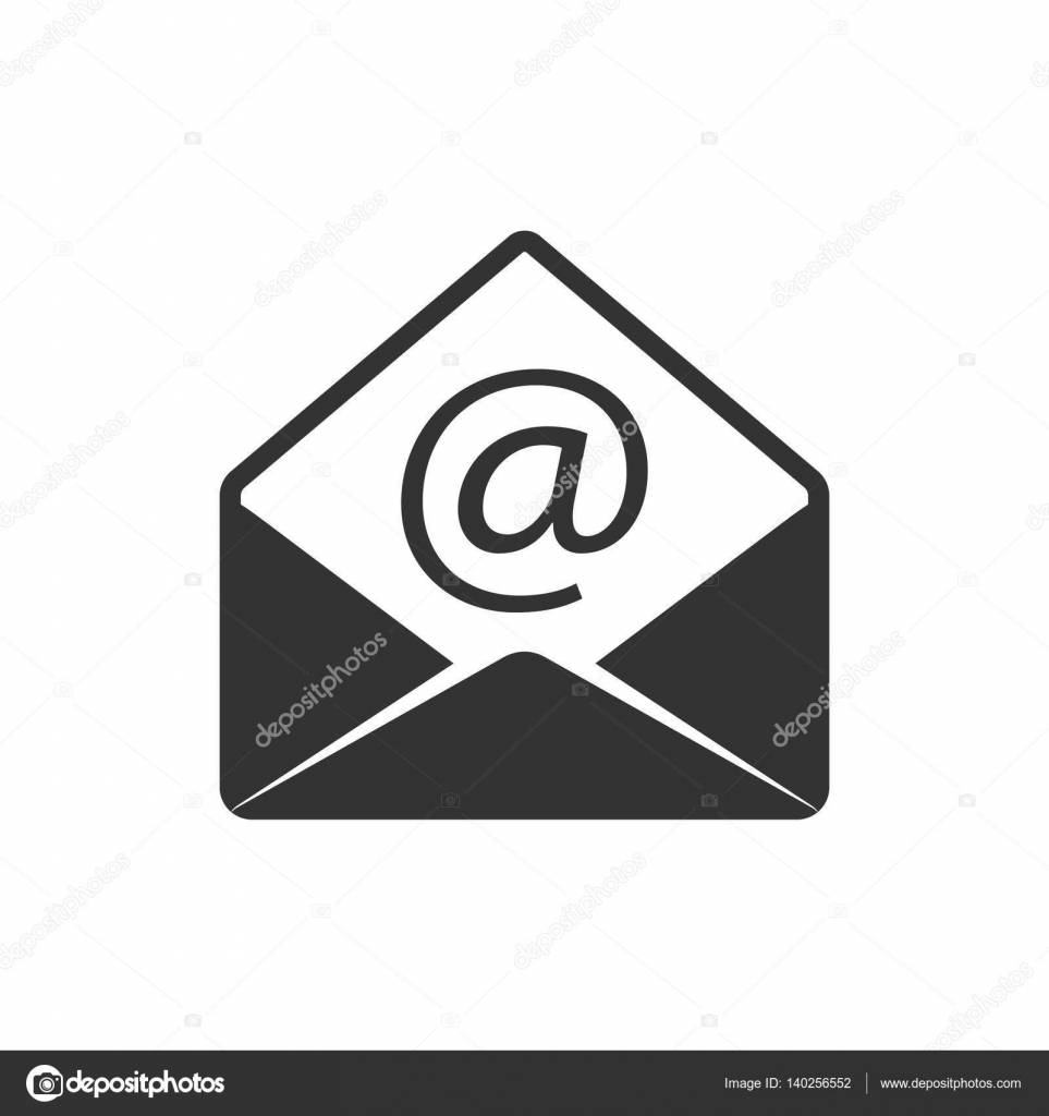 Email icon in single grey color. Stock Vector by ©puruan #140256552