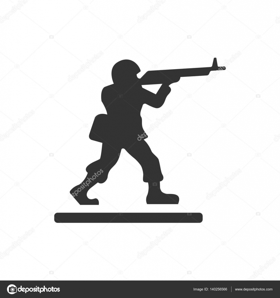 Toy soldier icon — Stock Vector © puruan #140256566