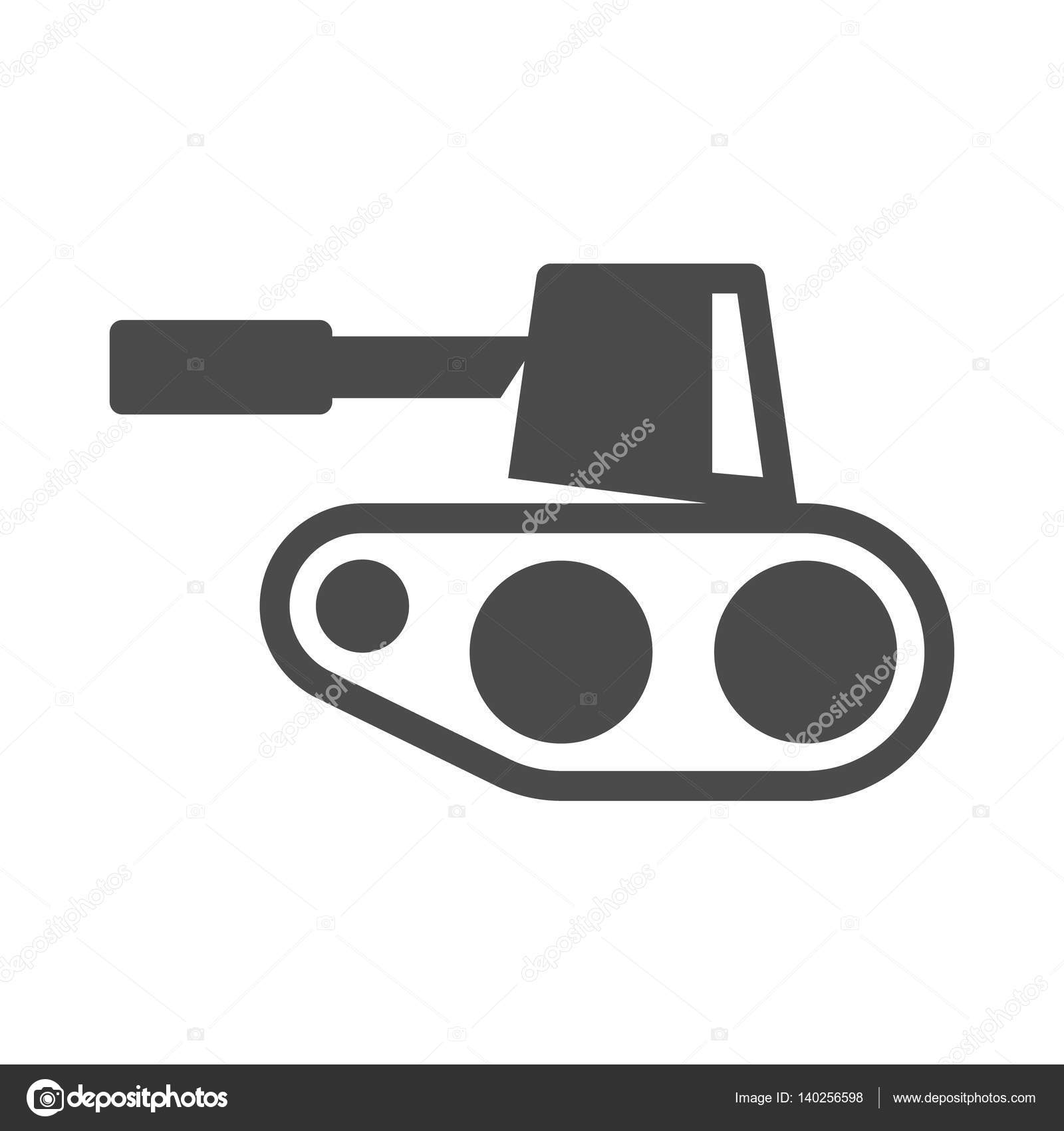 Tank icon in single color. Stock Vector by ©puruan 140256598