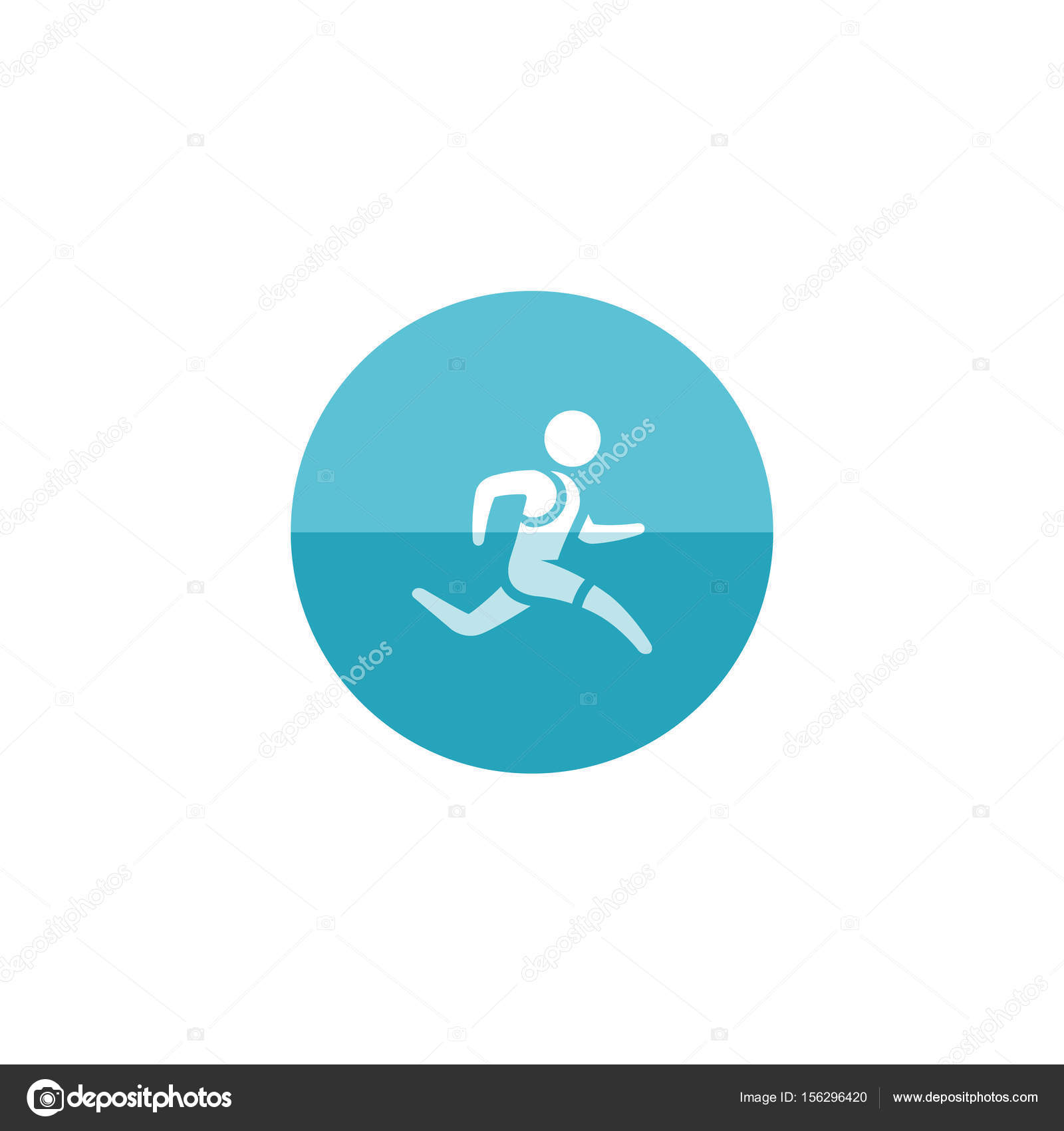 Running athlete icon Stock Vector by ©puruan 156296420