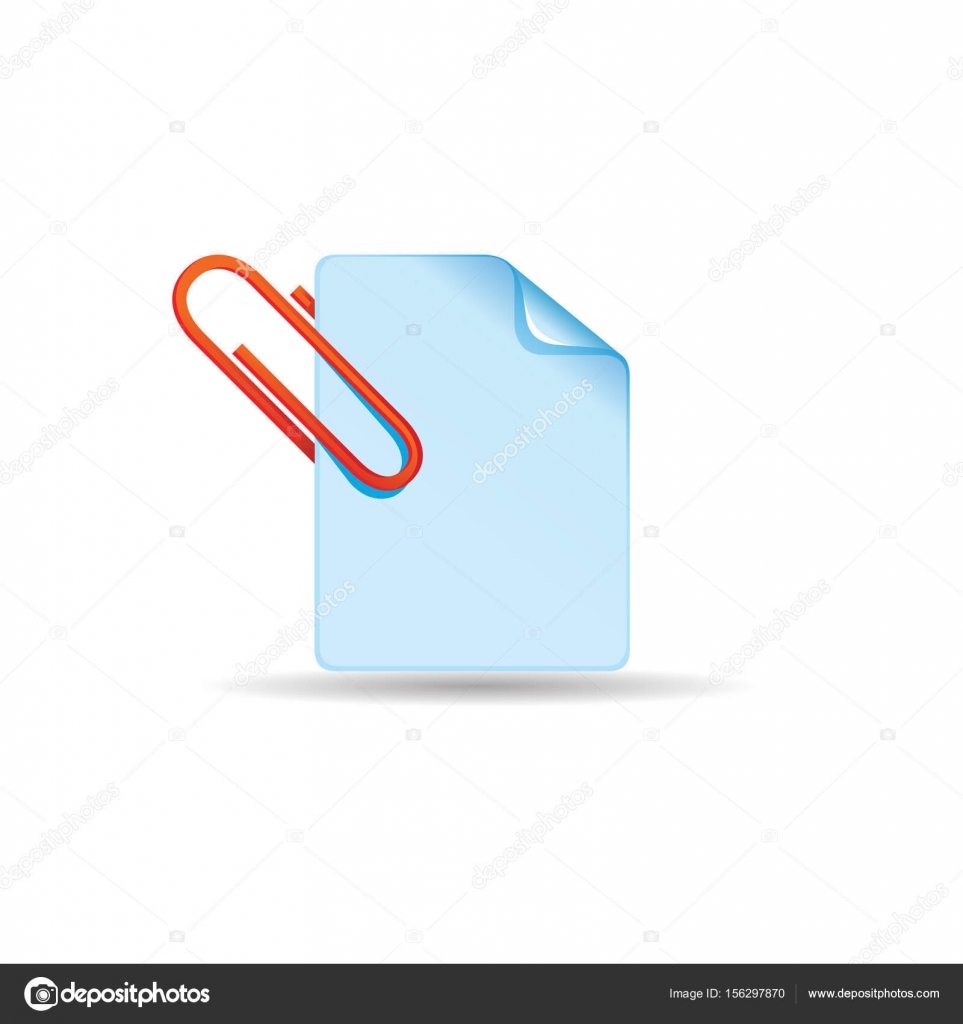 Blue Attachment Icon