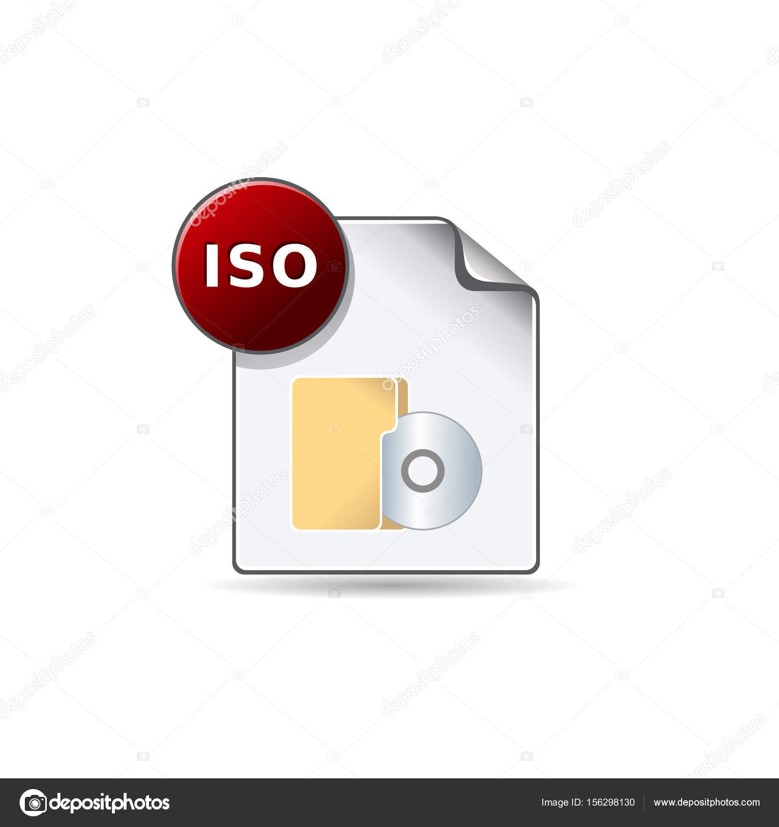 ISO file format icon Stock Vector Image by ©puruan #156298130