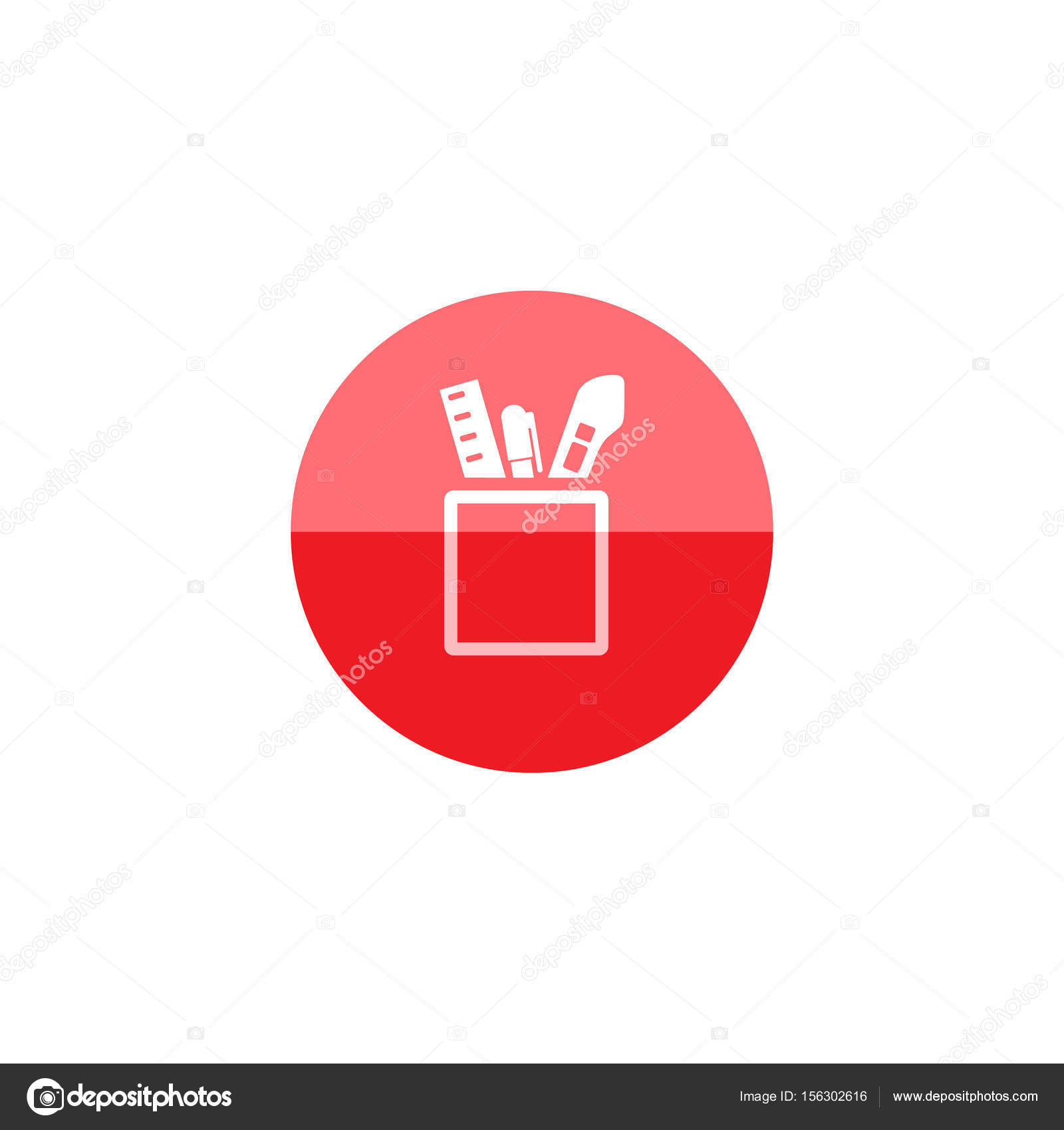Pen pot icon Stock Vector Image by ©puruan #156302616