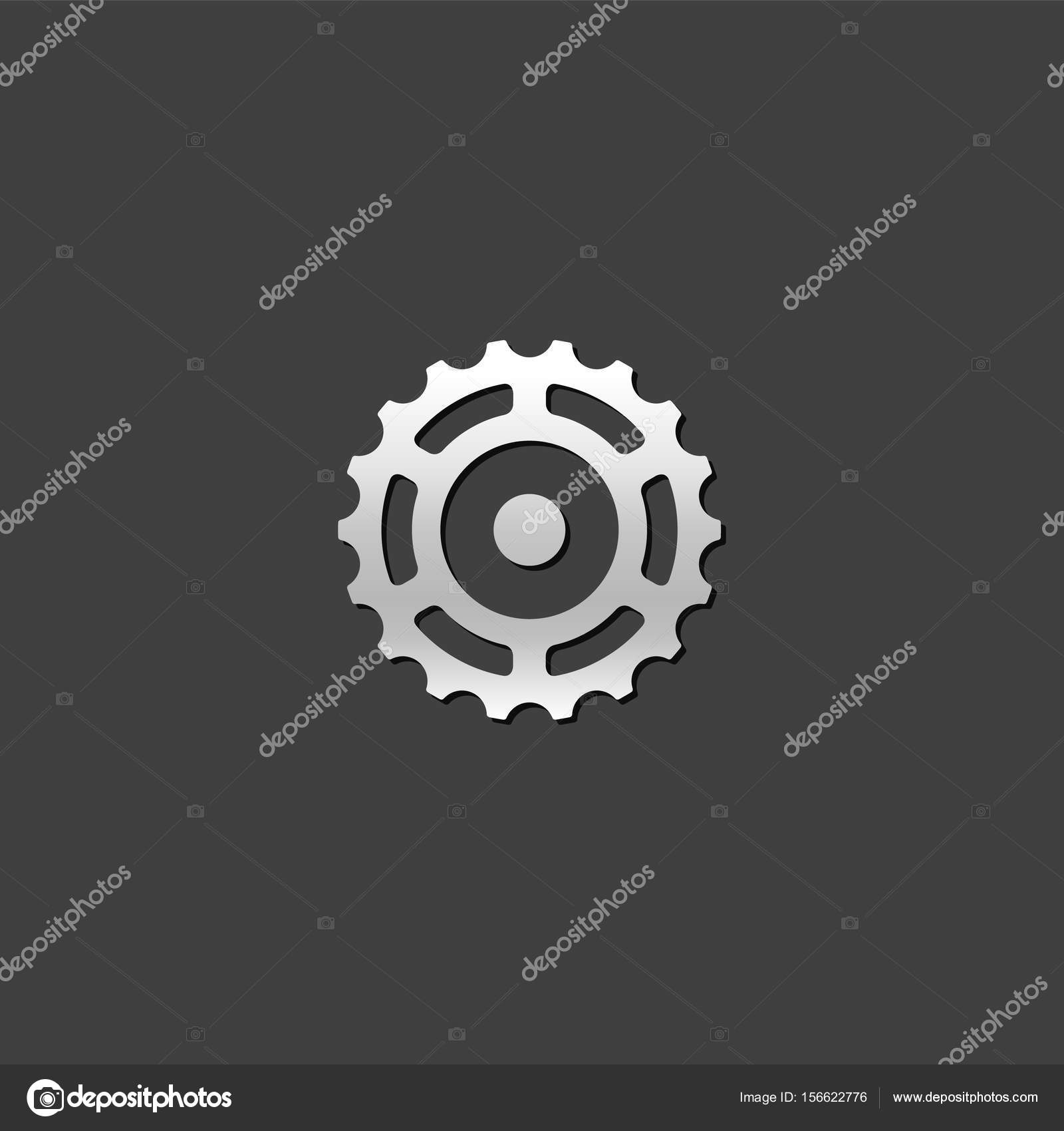 Metallic Icon - Sprocket Stock Vector Image by ©puruan #156622776