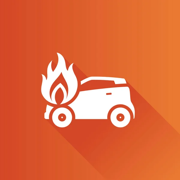 Car on fire icon Stock Vector Image by ©puruan #140252514