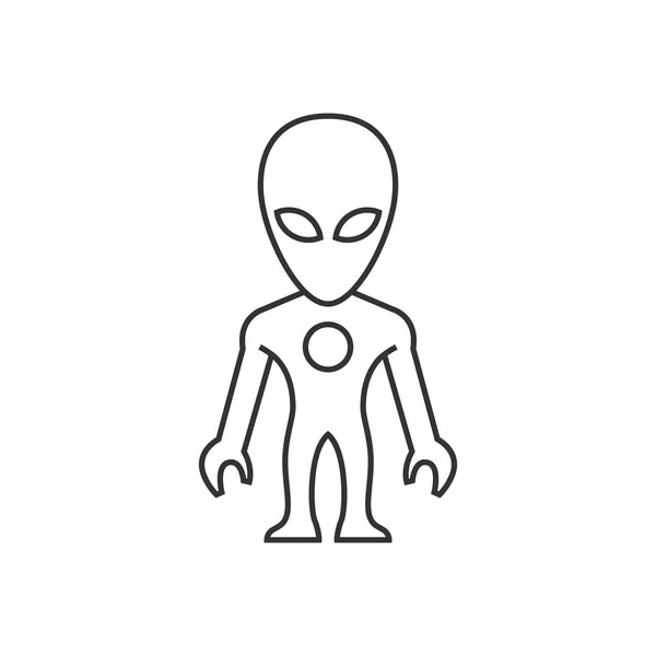 UFO Alien Invaders Stick Figure Pictogram Icon — Stock Vector © leremy ...