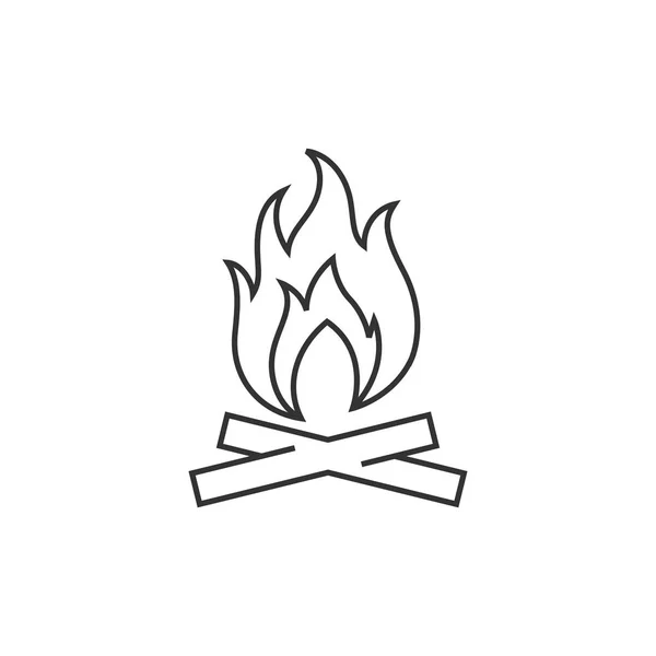 Camp fire icon Stock Vector by ©puruan 140255258