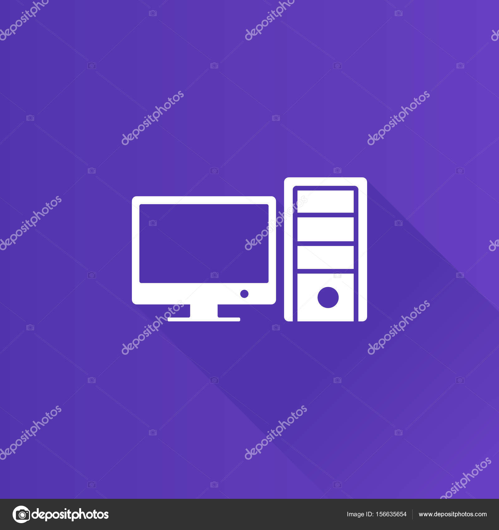 Metro Icon - Desktop computer Stock Vector Image by ©puruan #156635654