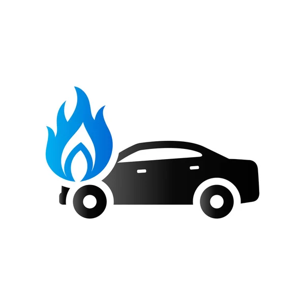 Car on fire icon Stock Vector Image by ©puruan #140252514