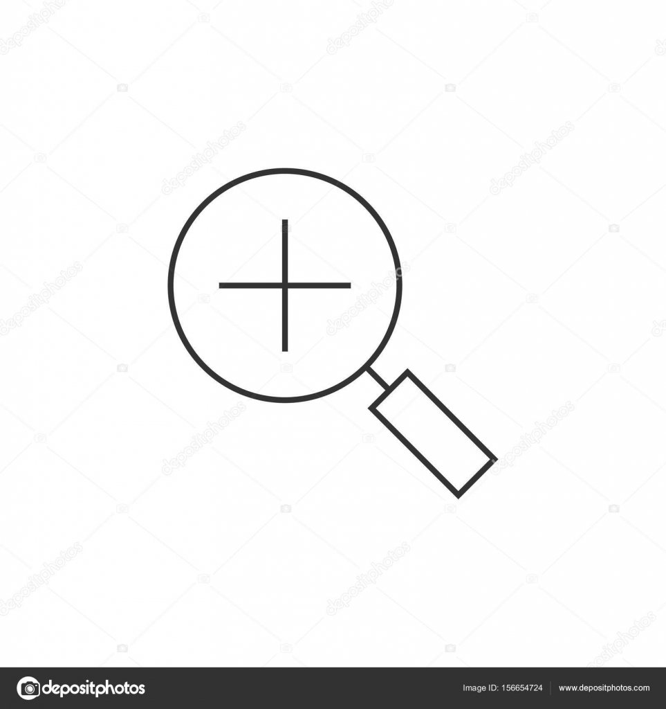 Outline icon - Magnifier Stock Vector by ©puruan 156654724