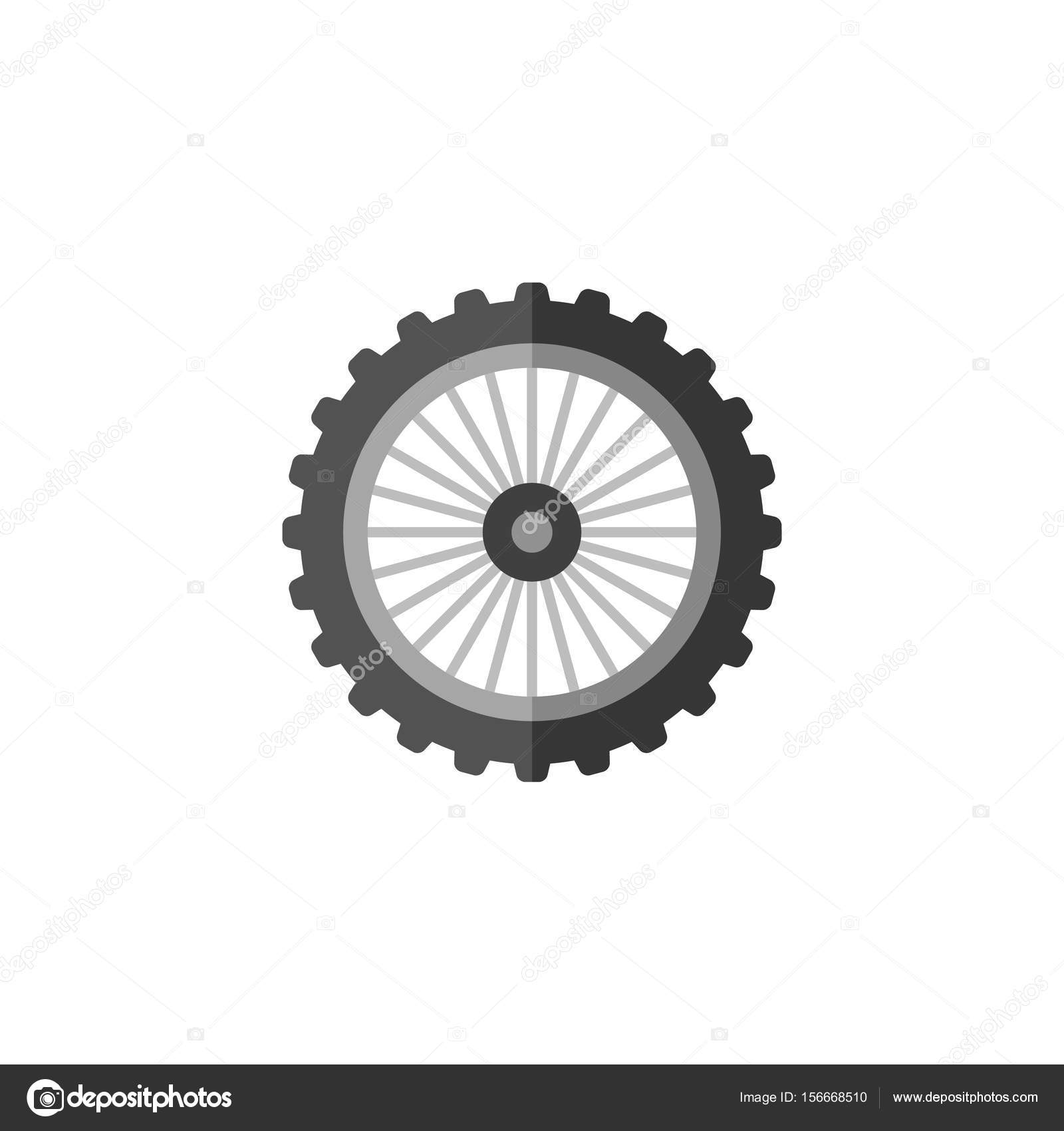 Flat icon - Motorcycle tyre ⬇ Vector Image by © puruan | Vector Stock ...