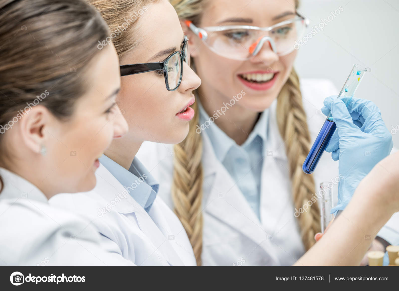 Female scientists in lab Stock Photo by ©AndreyBezuglov 137481578 Female scientists in lab Stock Photo by ©AndreyBezuglov 137481578