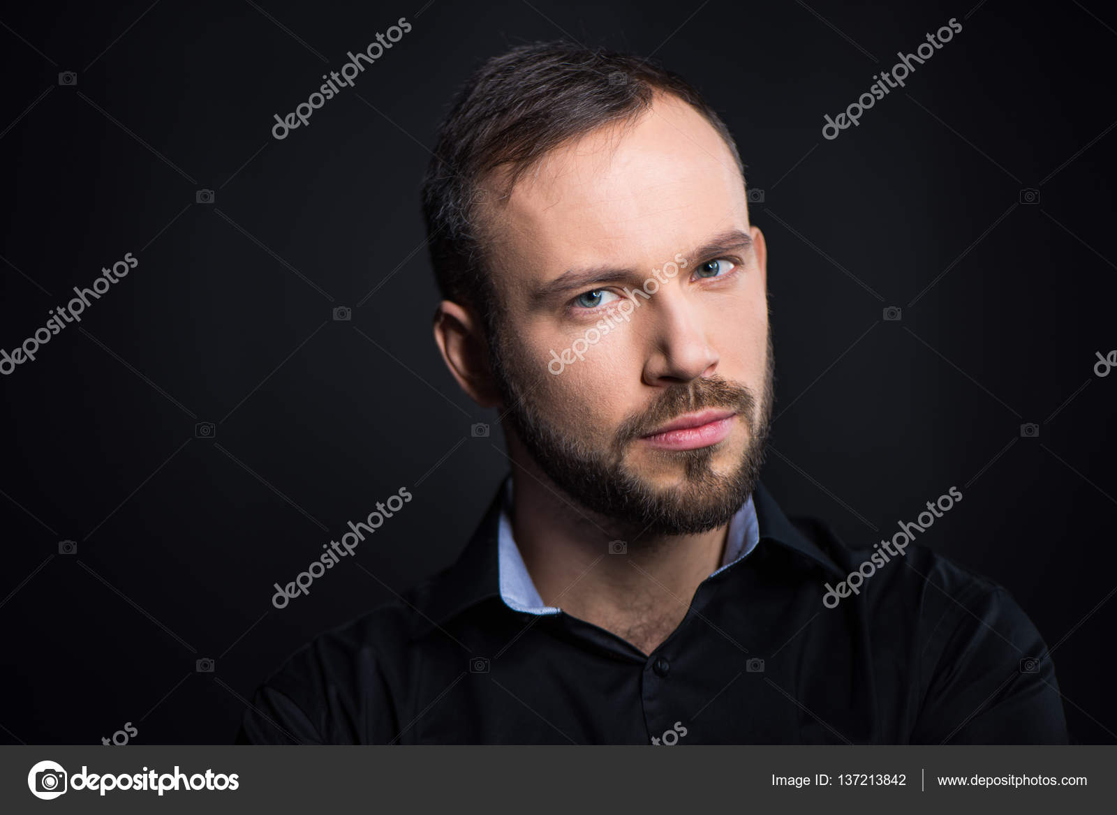 Handsome bearded man Stock Photo by ©IgorTishenko 137213842