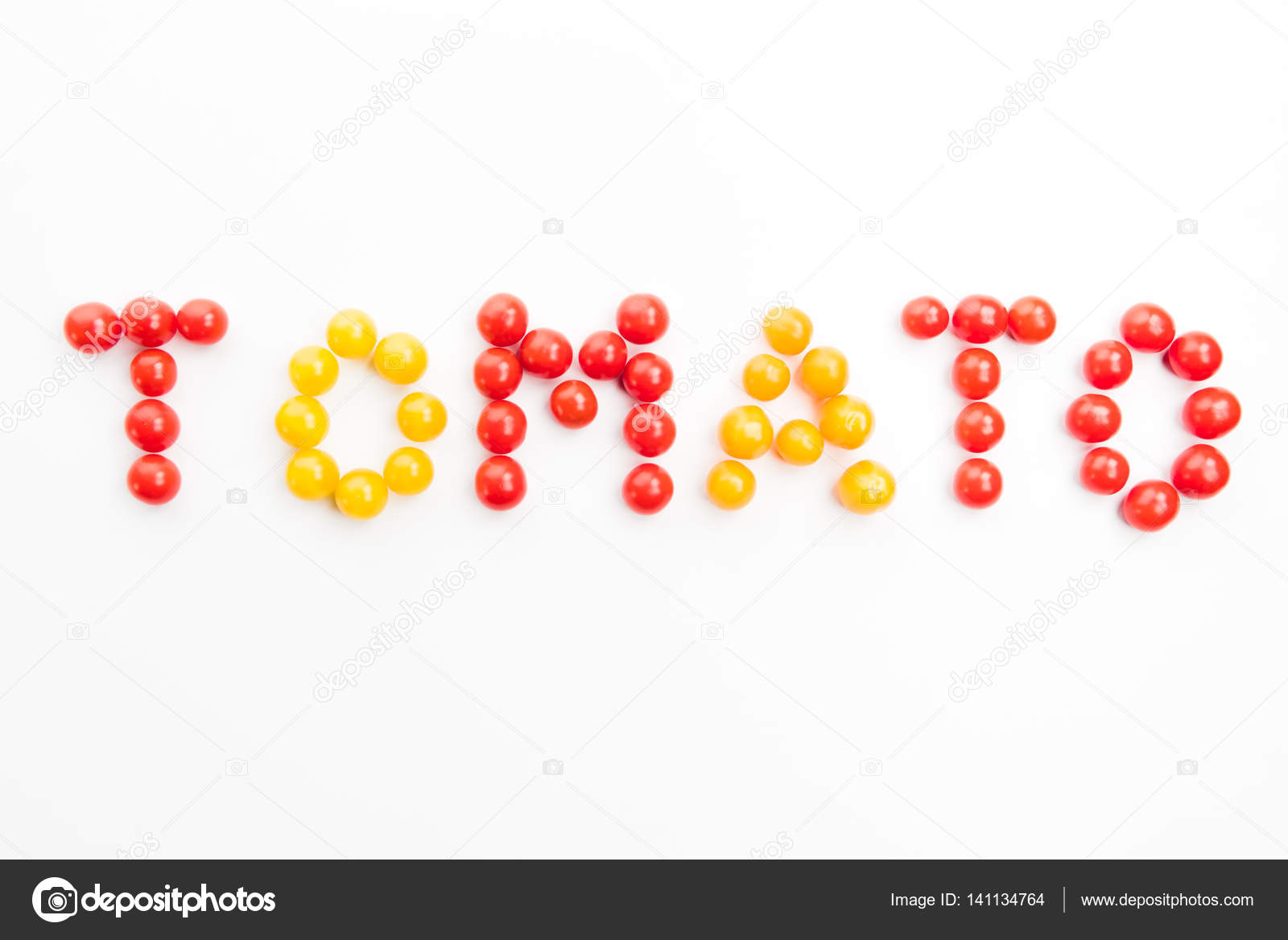 Colorful tomato word — Stock Photo © IgorTishenko #141134764