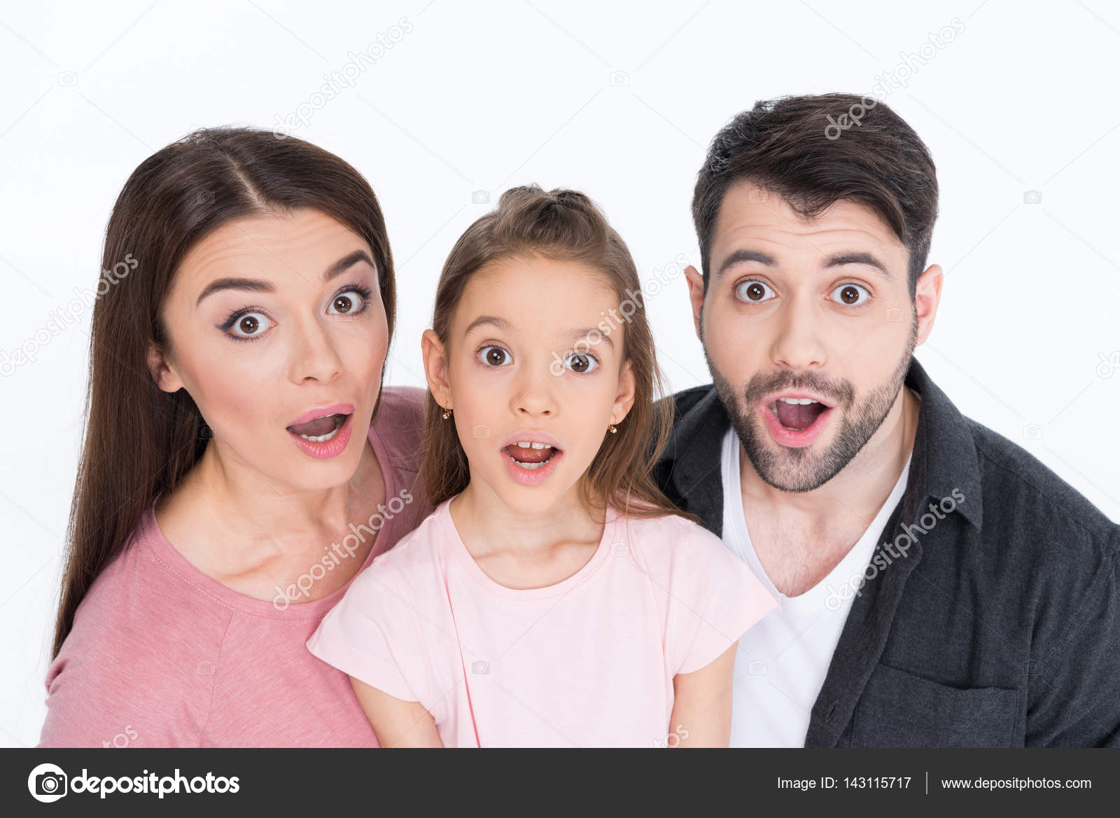 Surprised young family — Stock Photo © IgorTishenko #143115717