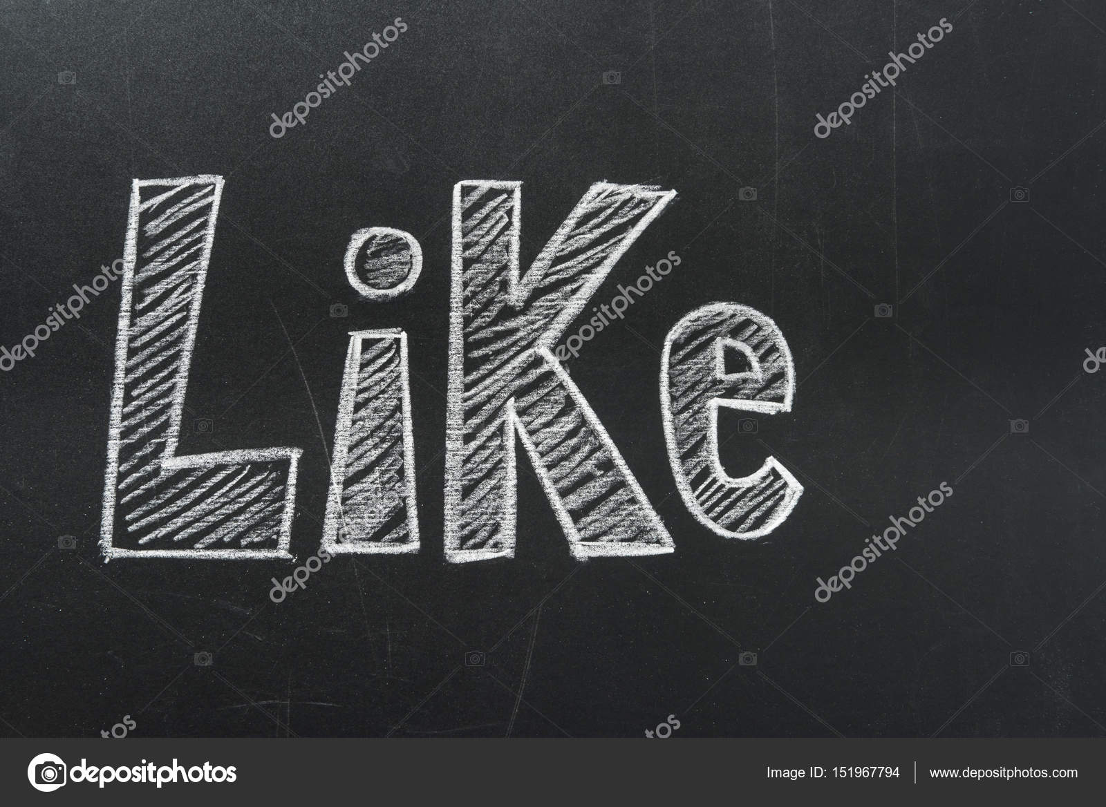 Word like on blackboard — Stock Photo © IgorTishenko #151967794