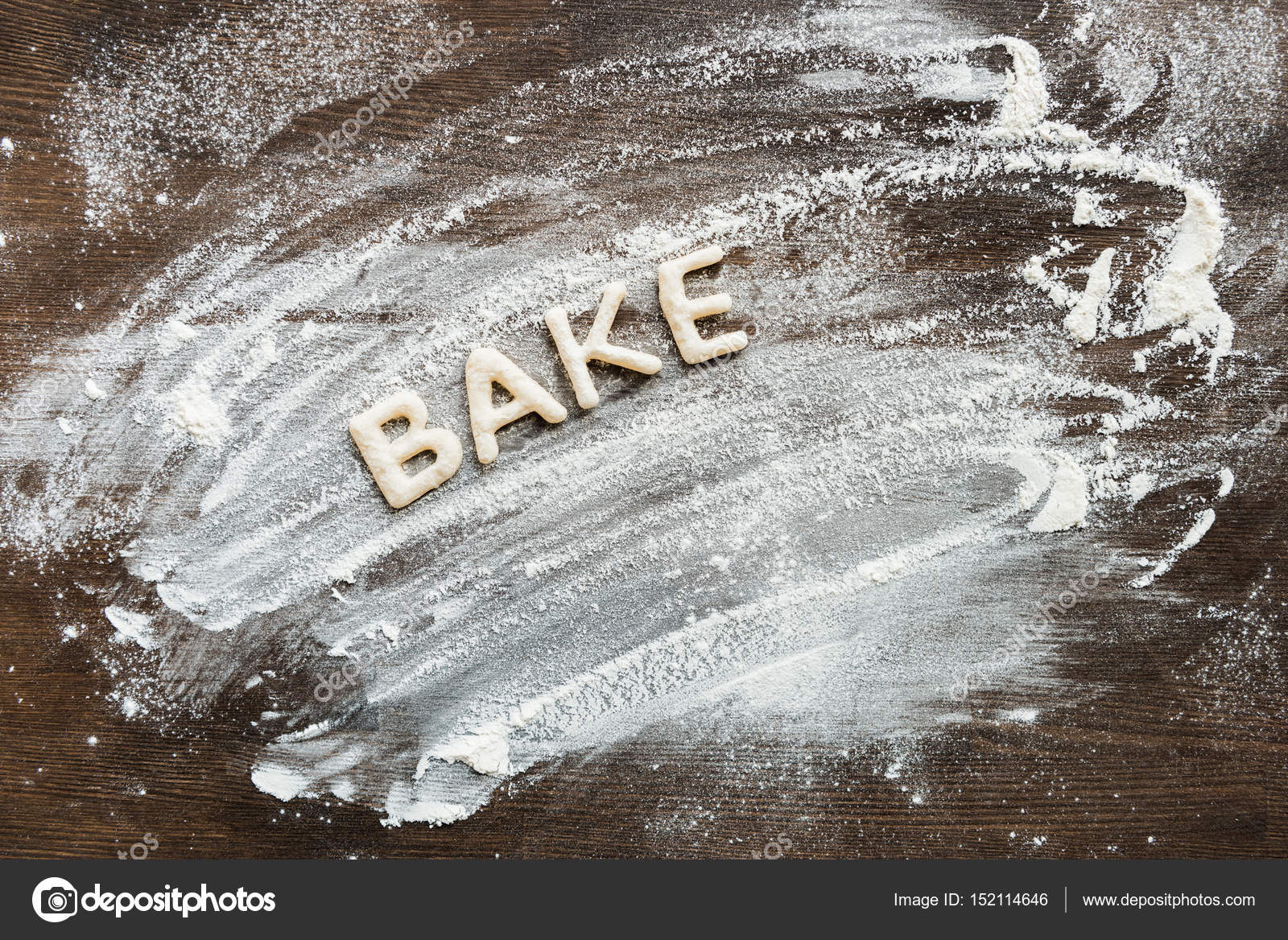 Word bake from cookies — Free Stock Photo © IgorTishenko #152114646