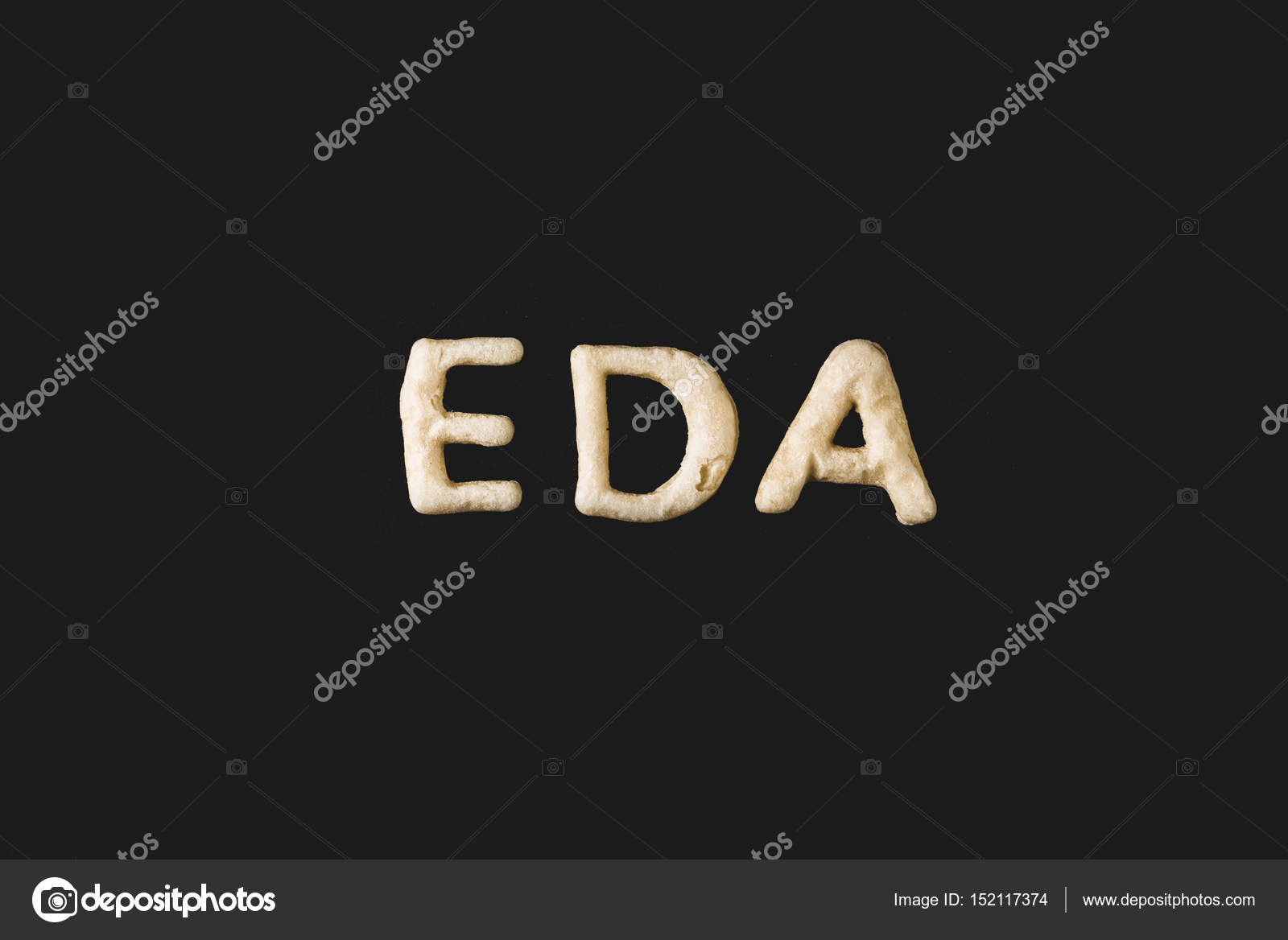Word eda made from dough — Stock Photo © IgorTishenko #152117374