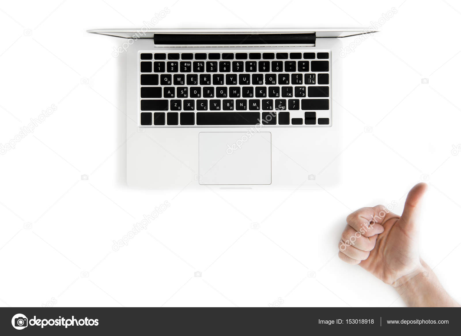 Human hand and laptop Stock Photo by ©IgorTishenko 153018918