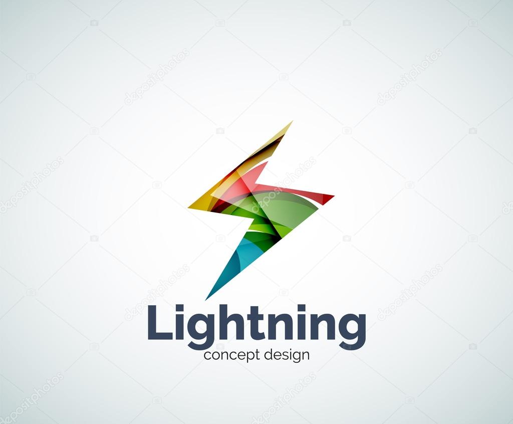 Lightning logo template Stock Vector by ©akomov 125138924