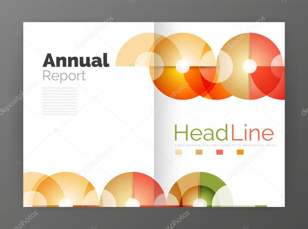 Circle abstract background, business annual report Stock Vector by ...