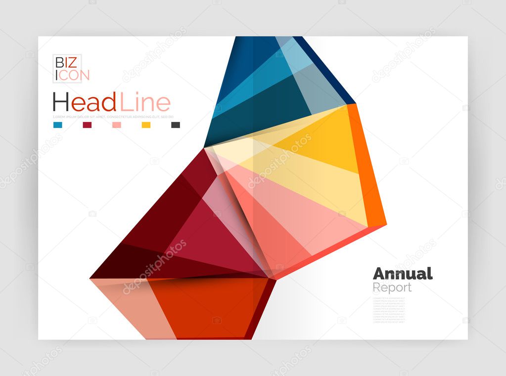 Business annual report abstract backgrounds Stock Vector Image by ...