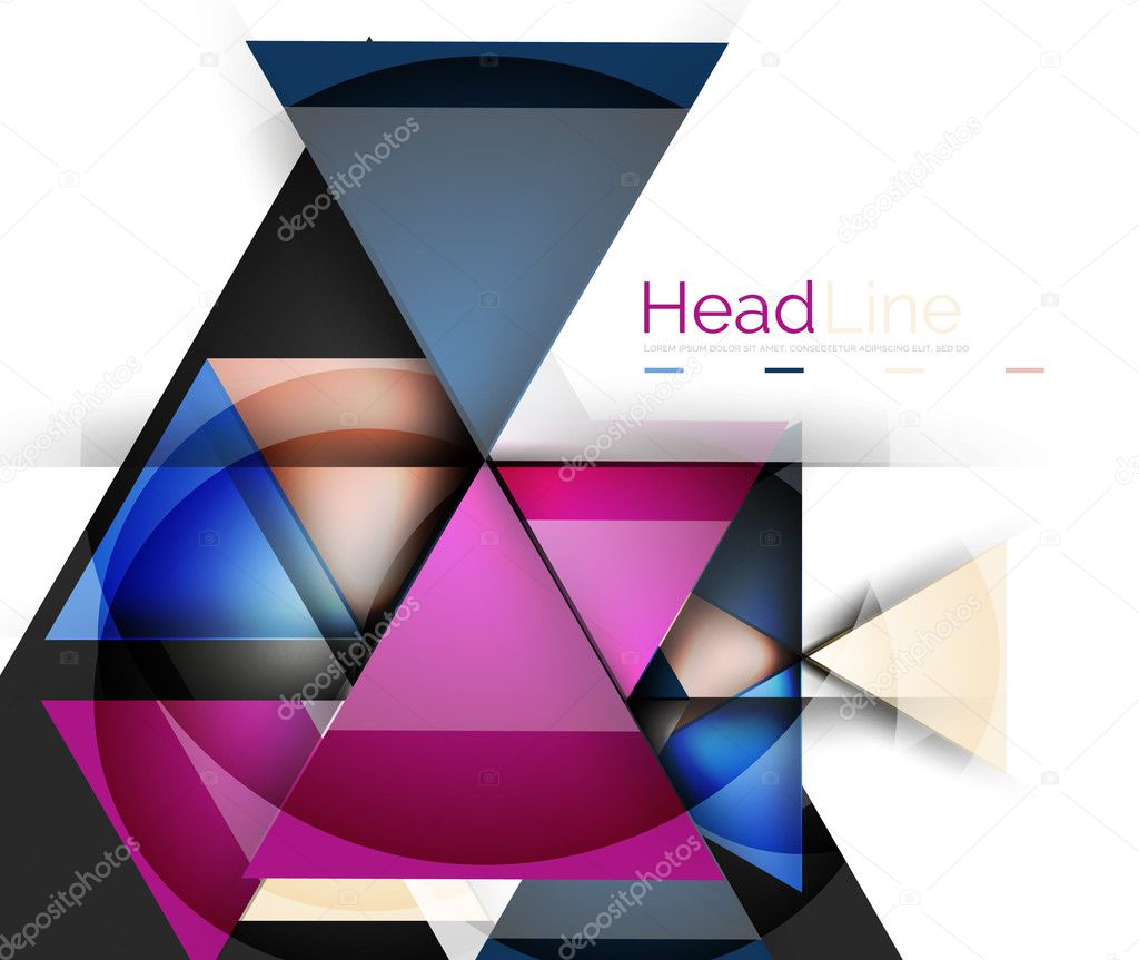 Vector 3d geometric abstract background Stock Vector by ©akomov 127058020