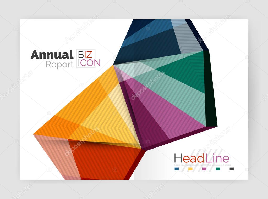 Business annual report abstract backgrounds Stock Vector Image by ...