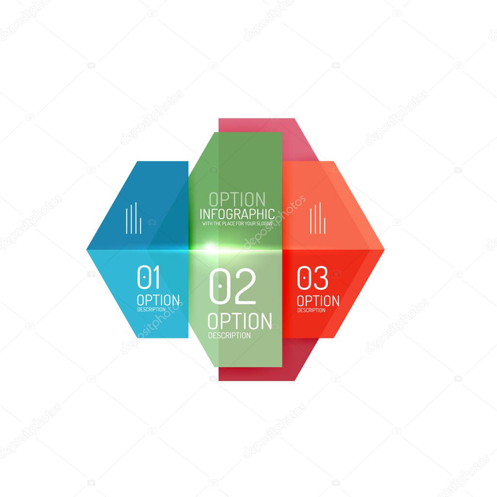 Infographic modern templates - geometric shapes Stock Vector by ©akomov ...