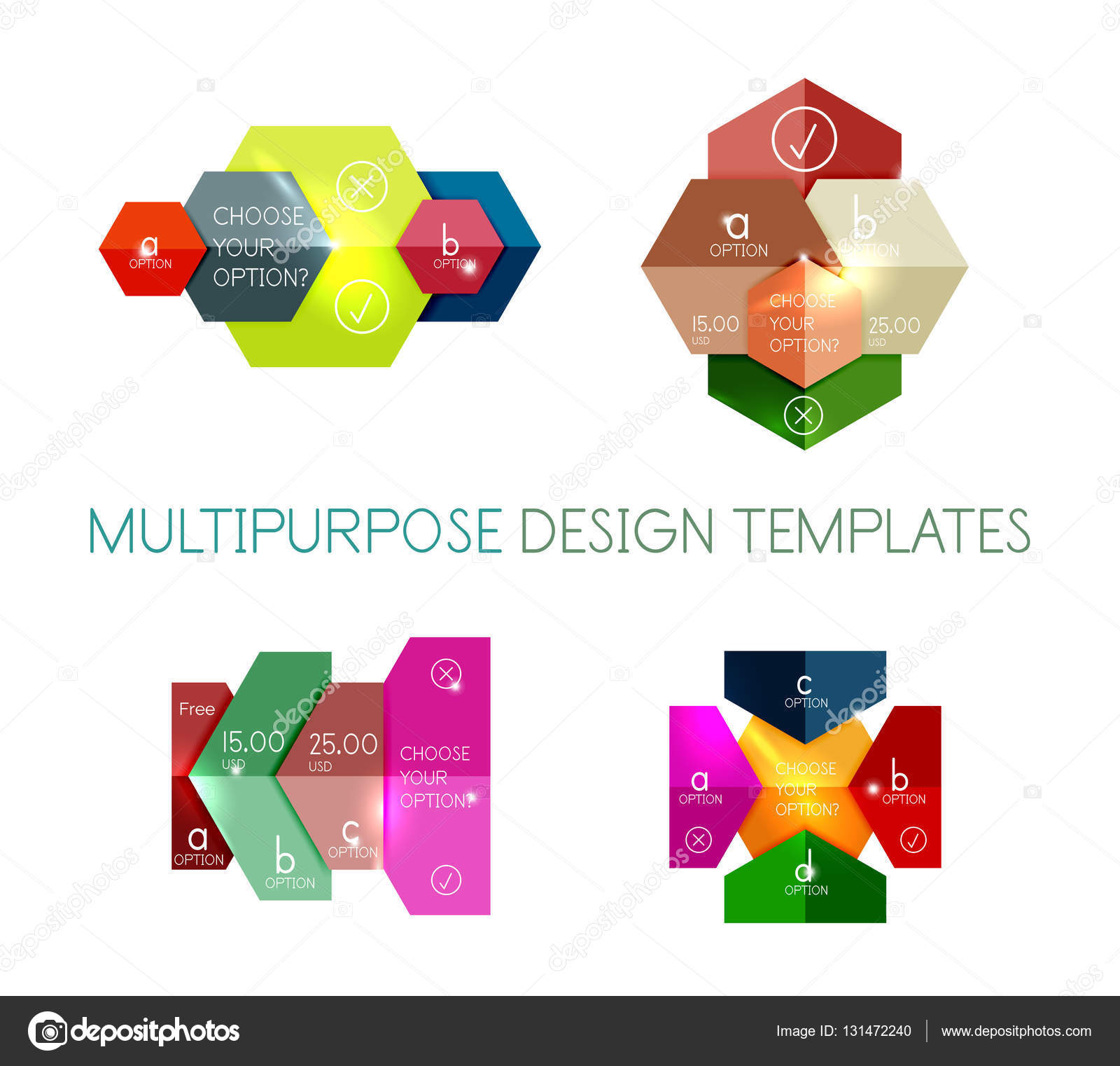 Paper infographic template Stock Vector Image by ©akomov #131472240