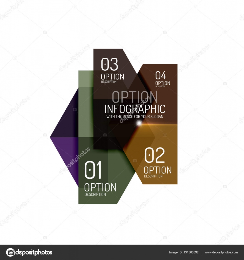 Paper business option button infographic templates Stock Vector by ...