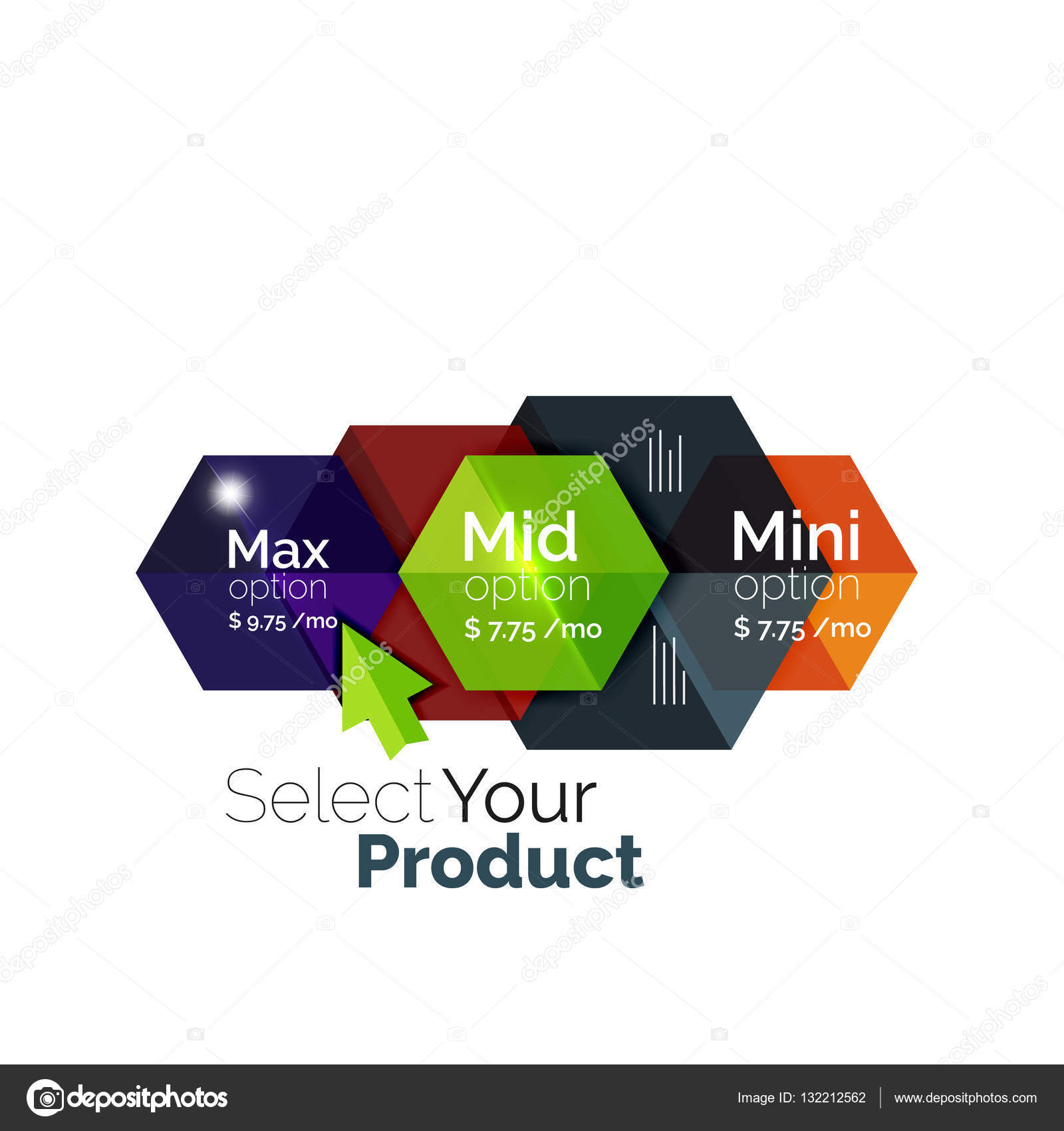 Option select template Stock Vector Image by ©akomov #132212562