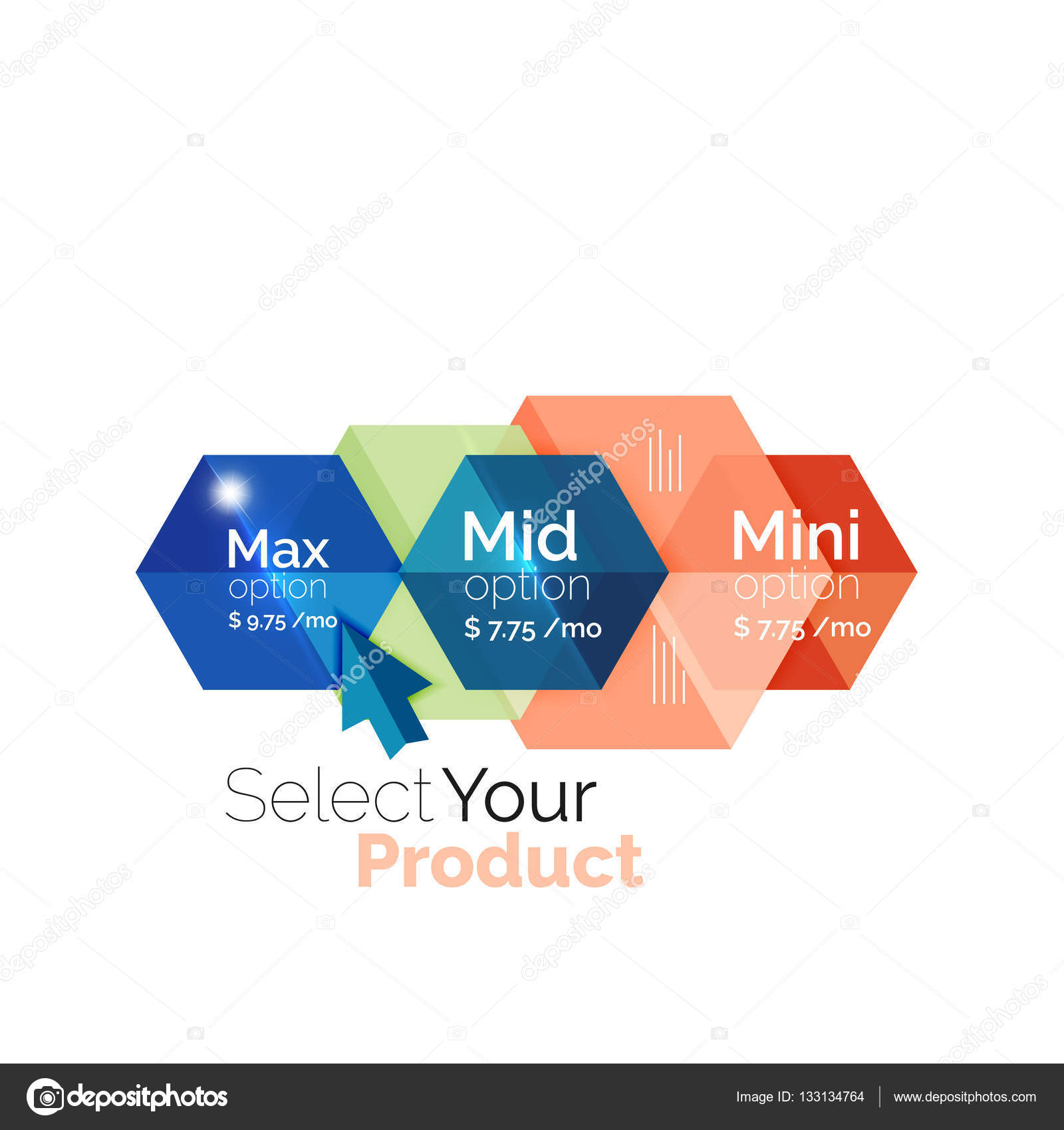 Option select template Stock Vector by ©akomov 133134764