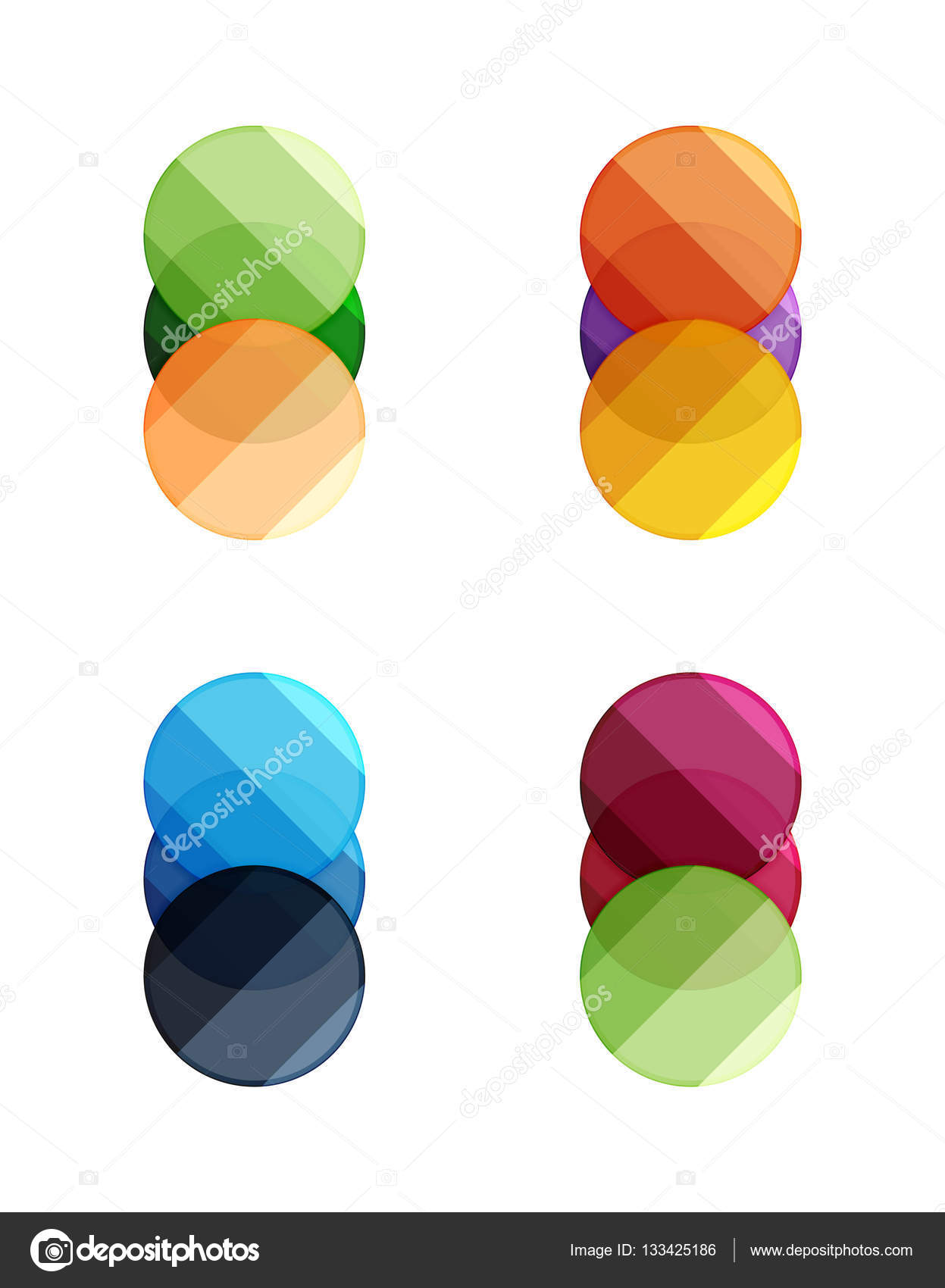 Vector circle banners Stock Vector Image by ©akomov #133425186