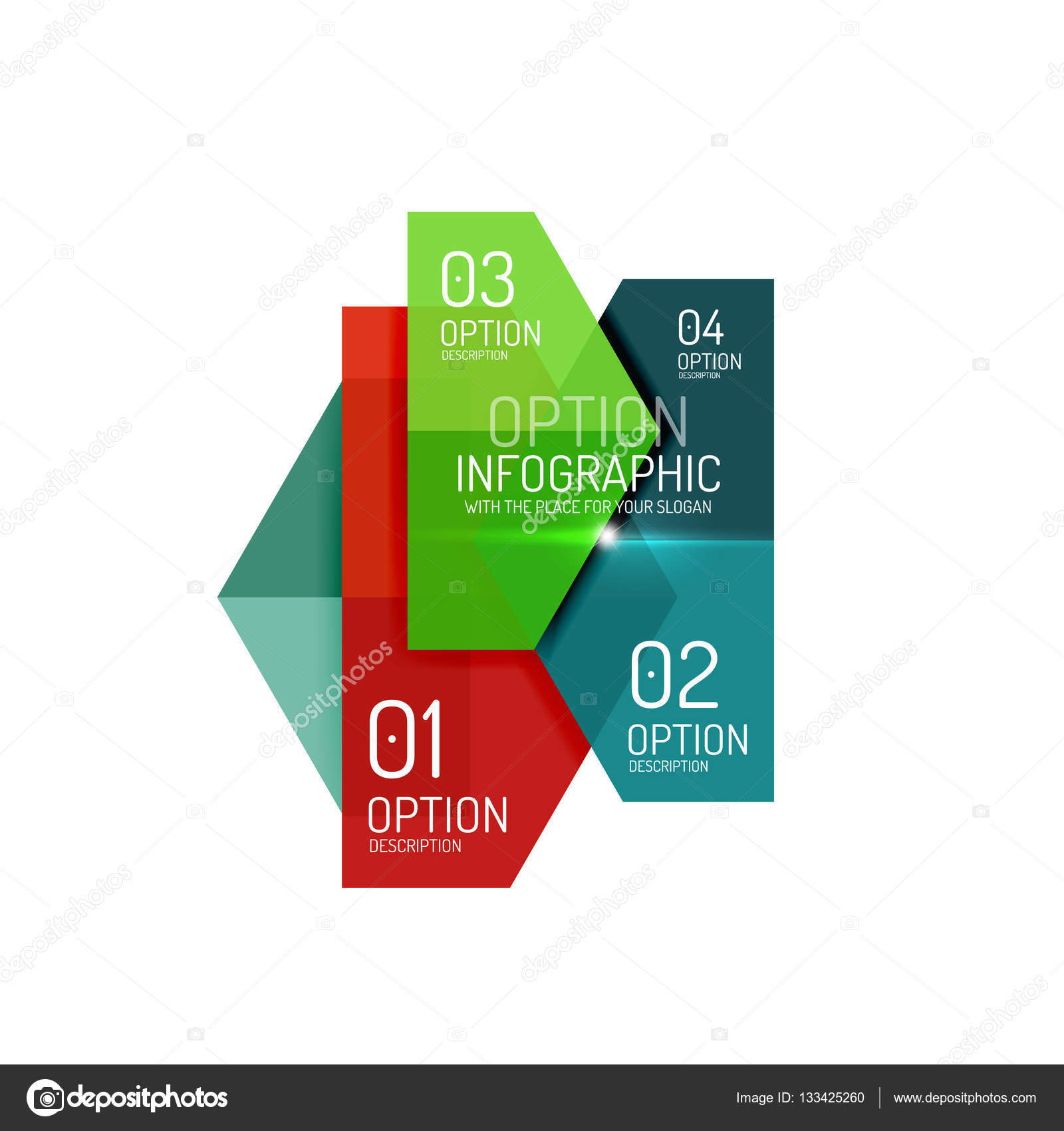 Business option diagram templates Stock Vector by ©akomov 133425260