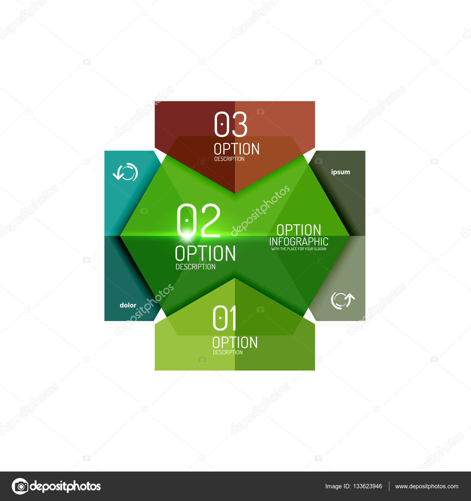 Infographic modern templates - geometric shapes Stock Vector Image by ...