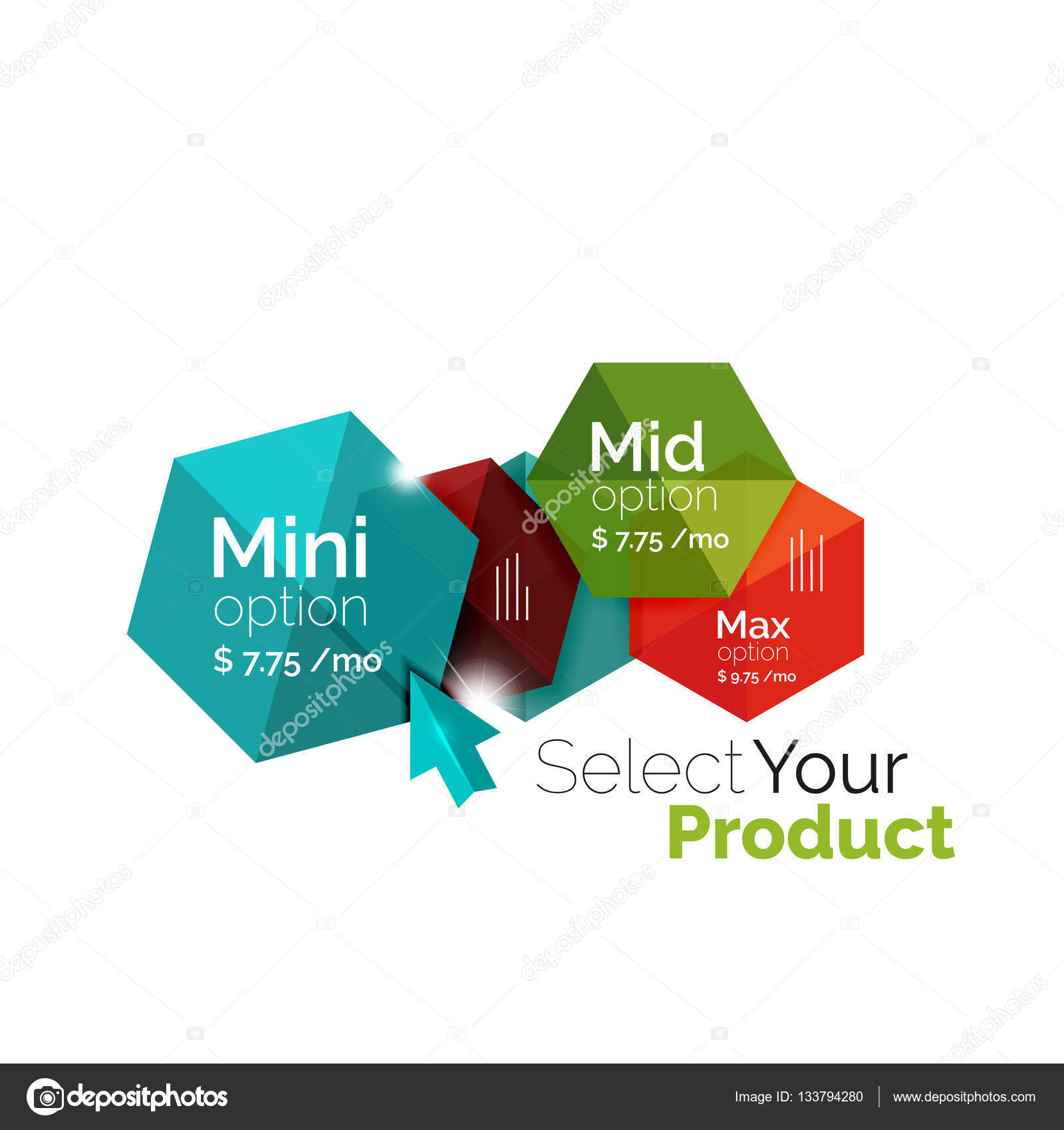 Select choice template Stock Vector Image by ©akomov #133794280