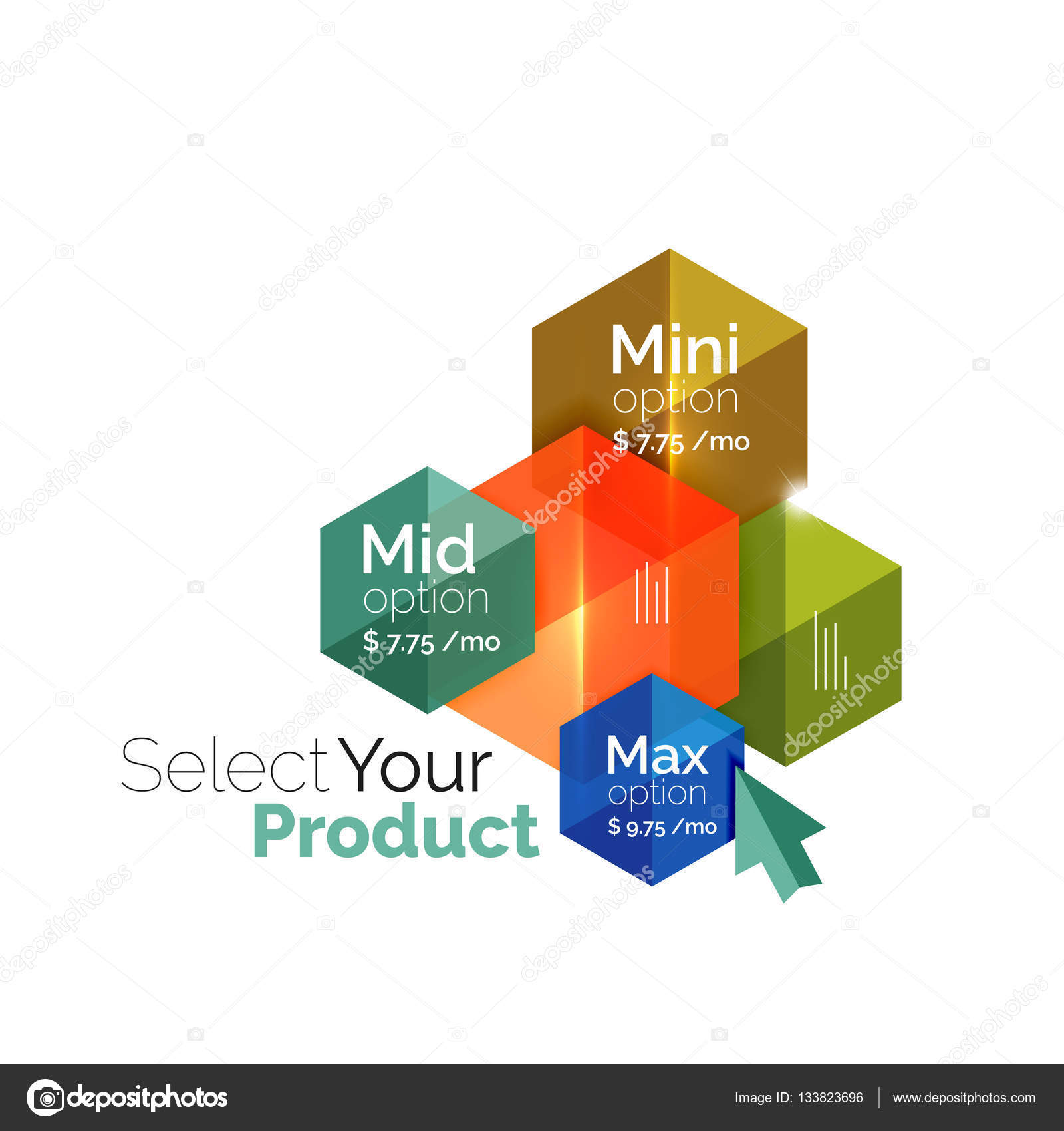 Option select template Stock Vector by ©akomov 133823696