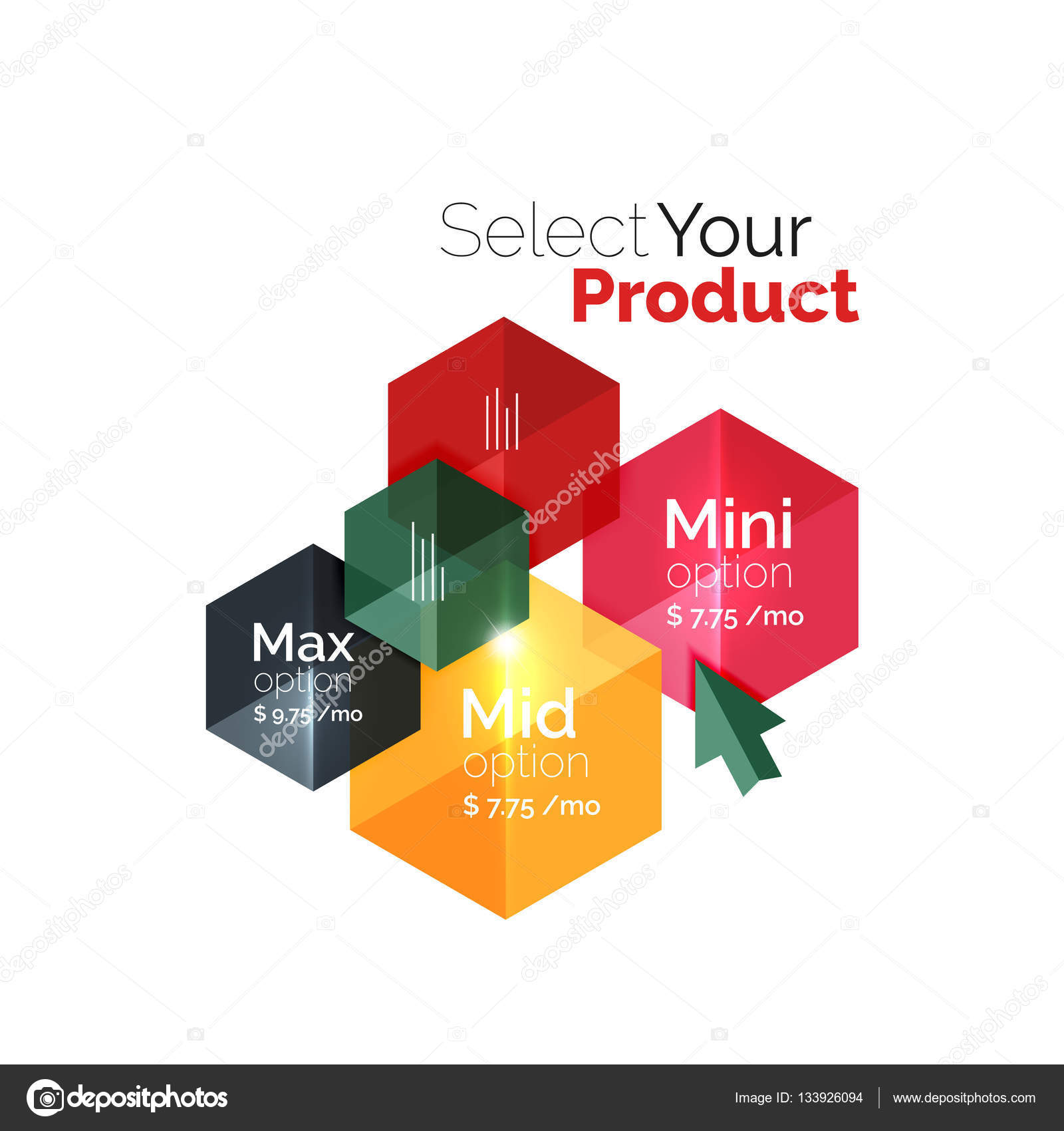 Select choice template Stock Vector by ©akomov 133926094