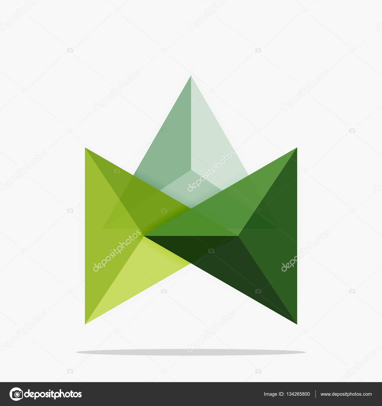 Blank triangle layout business template Stock Vector by ©akomov 134265800