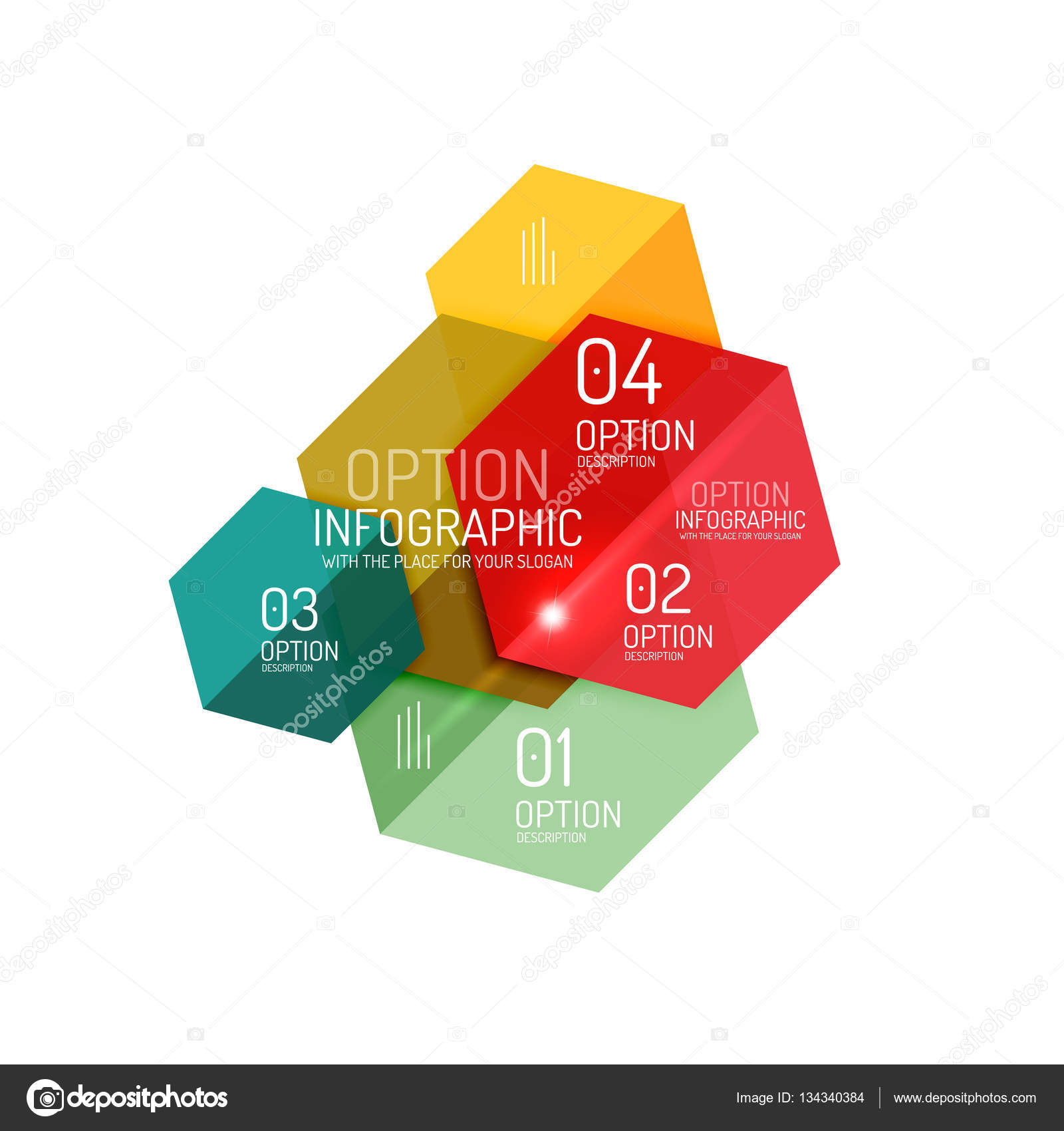 Infographic modern templates - geometric shapes Stock Vector by ©akomov ...