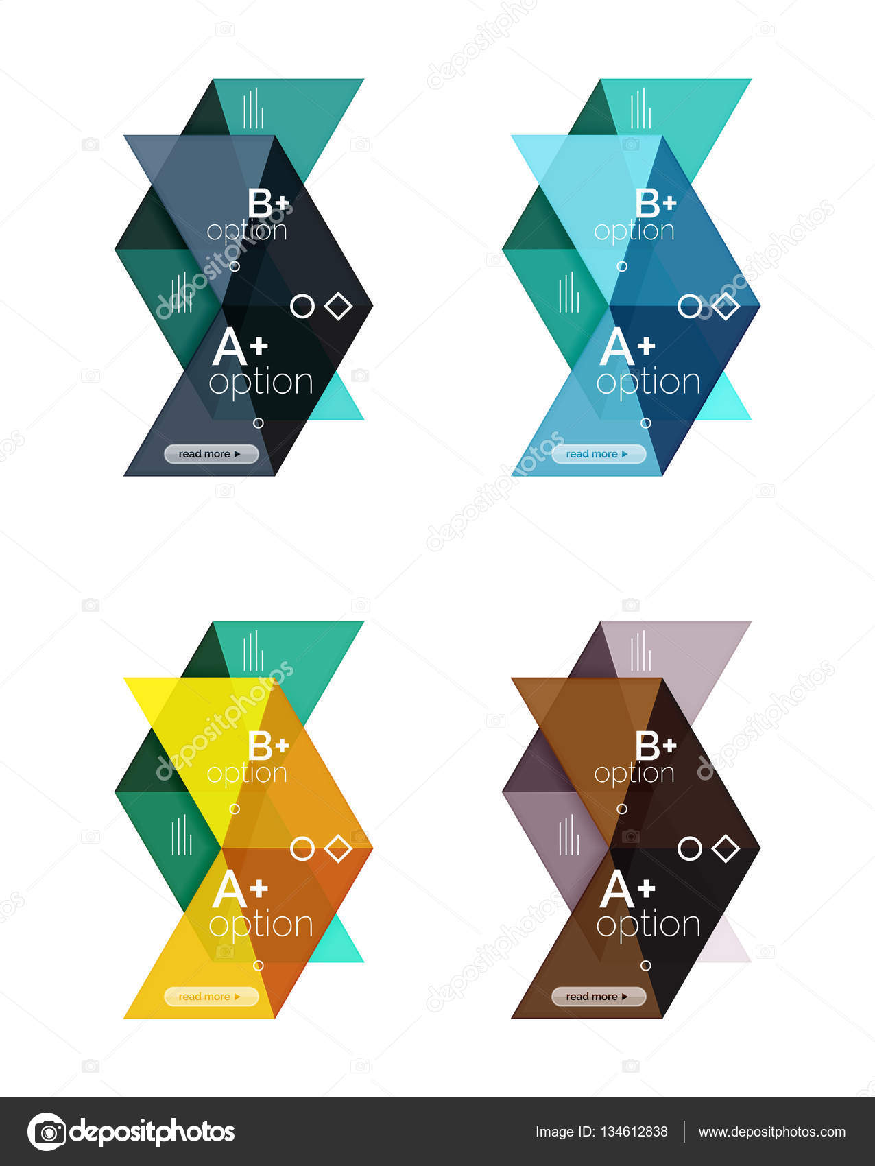 Vector arrow option infographic templates set Stock Vector Image by ...