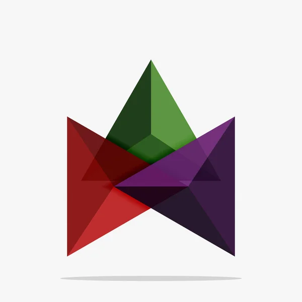 Blank triangle layout business template Stock Vector by ©akomov 133926212