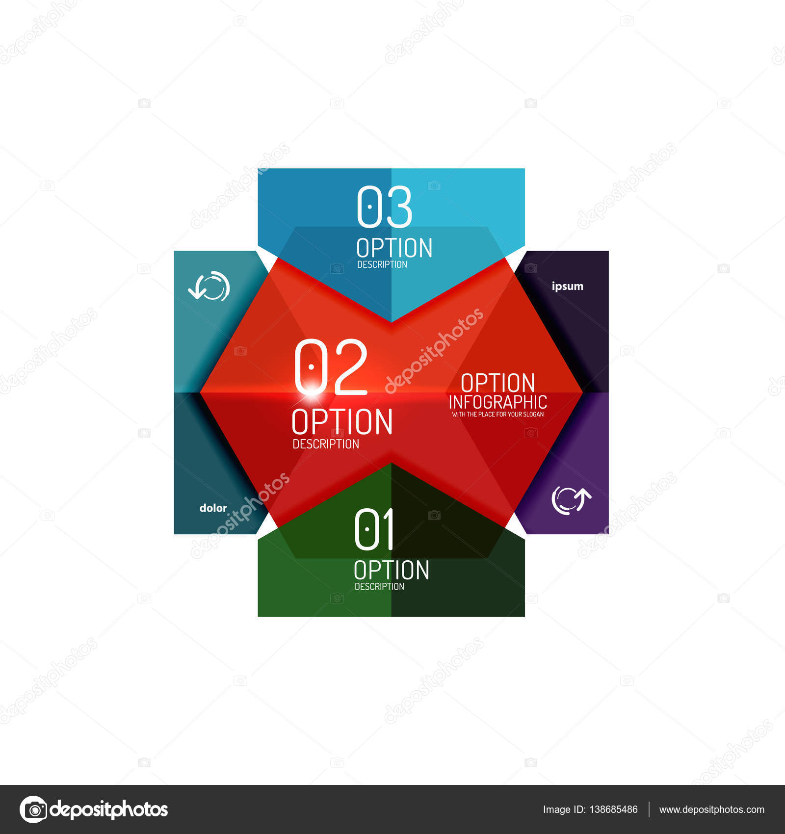 Business option diagram templates Stock Vector Image by ©akomov #138685486