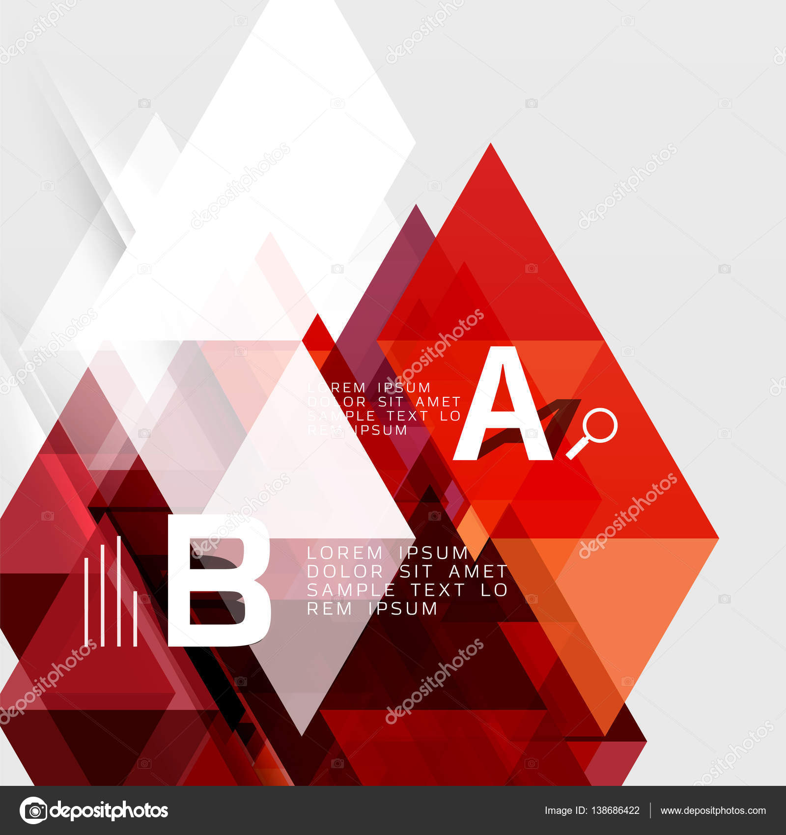 Transparent overlapping triangles Stock Vector by ©akomov 138686422