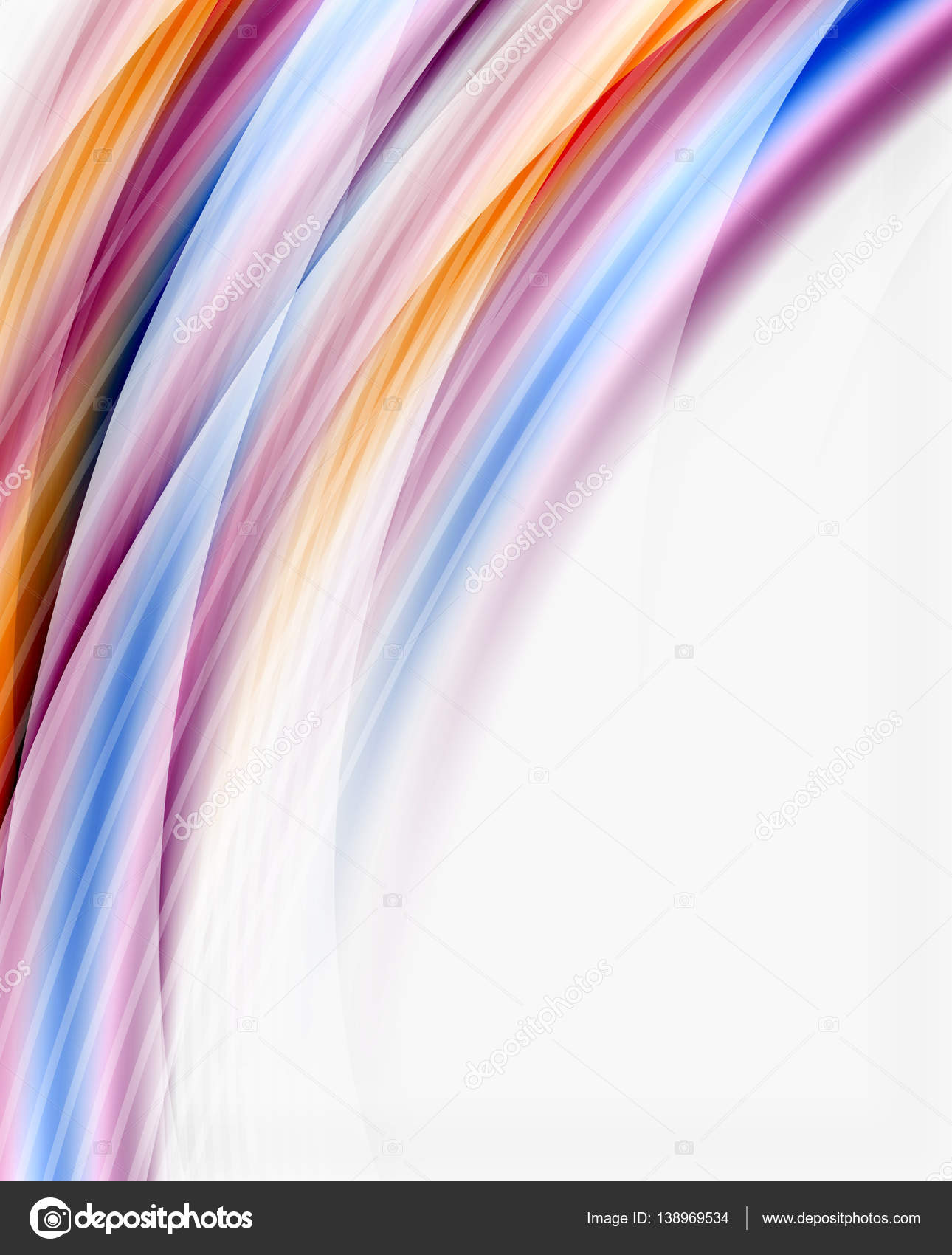 Translucent wave on white background Stock Vector by ©akomov 138969534