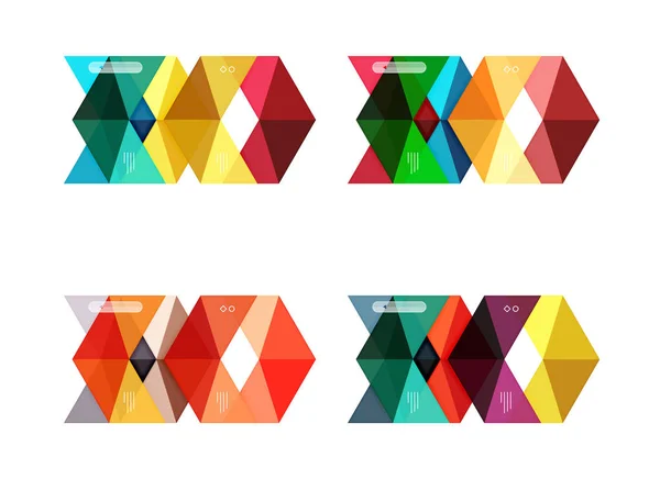 Blank triangle infographic backgrounds Stock Vector by ©akomov 141236218